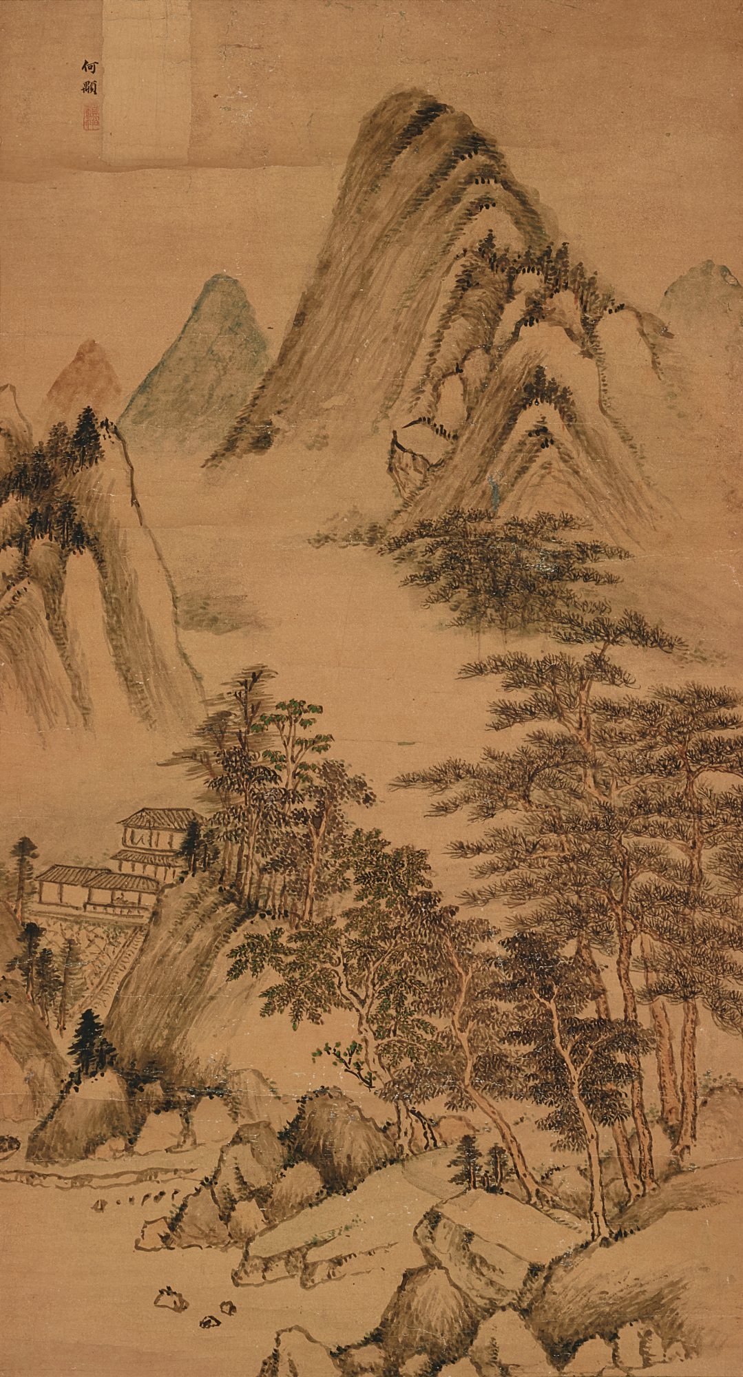 He Yong (17th Century) 何顒 (十七世紀) | Landscape 青綠山水 | Fine Classical ...