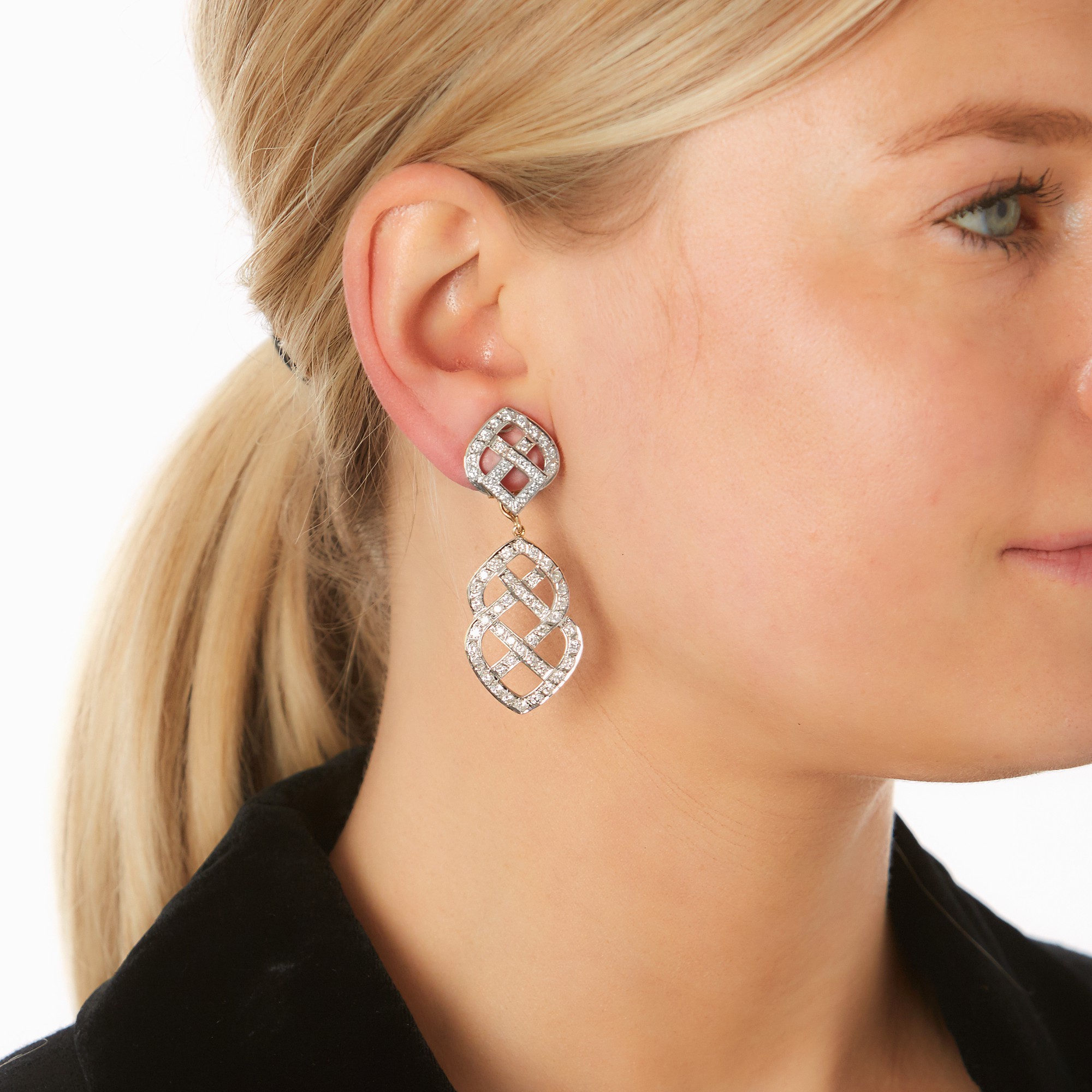 PAIR OF DIAMOND EAR CLIPS | Fine Jewels | Jewellery | Sotheby's