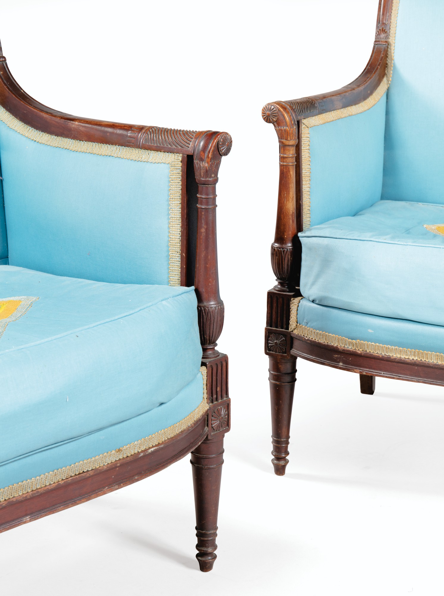 A PAIR OF DIRECTOIRE MAHOGANY AND BEECHWOOD MARQUISES | PAIRE DE ...