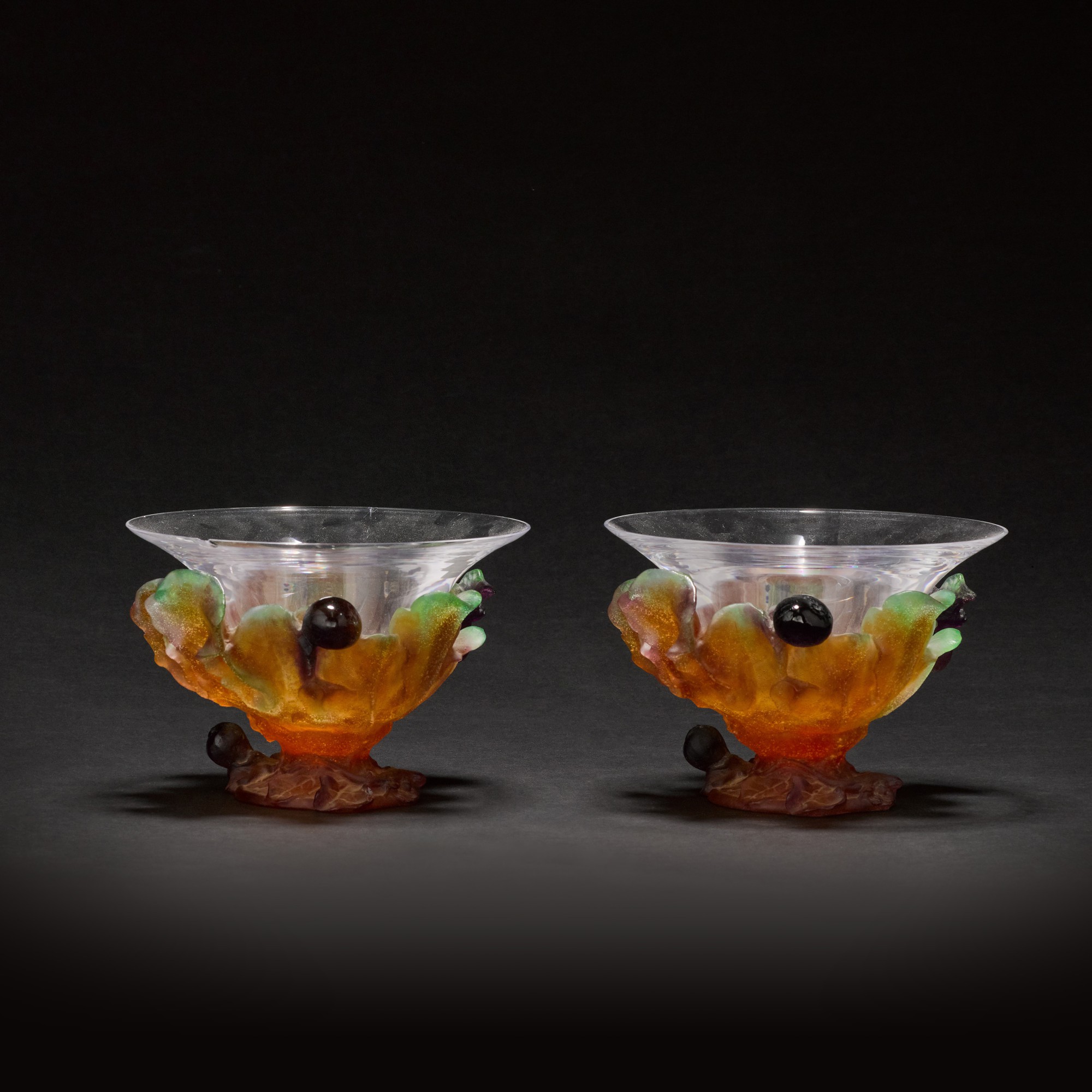A pair of Daum glass bowls, modern | STYLE London: Furniture, Ceramics ...