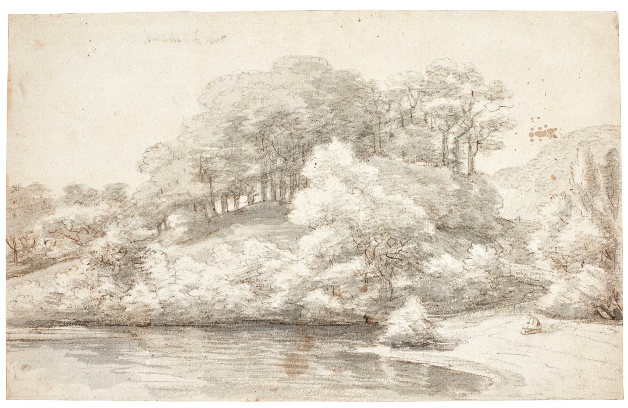 Wooded river landscape | Barnebys
