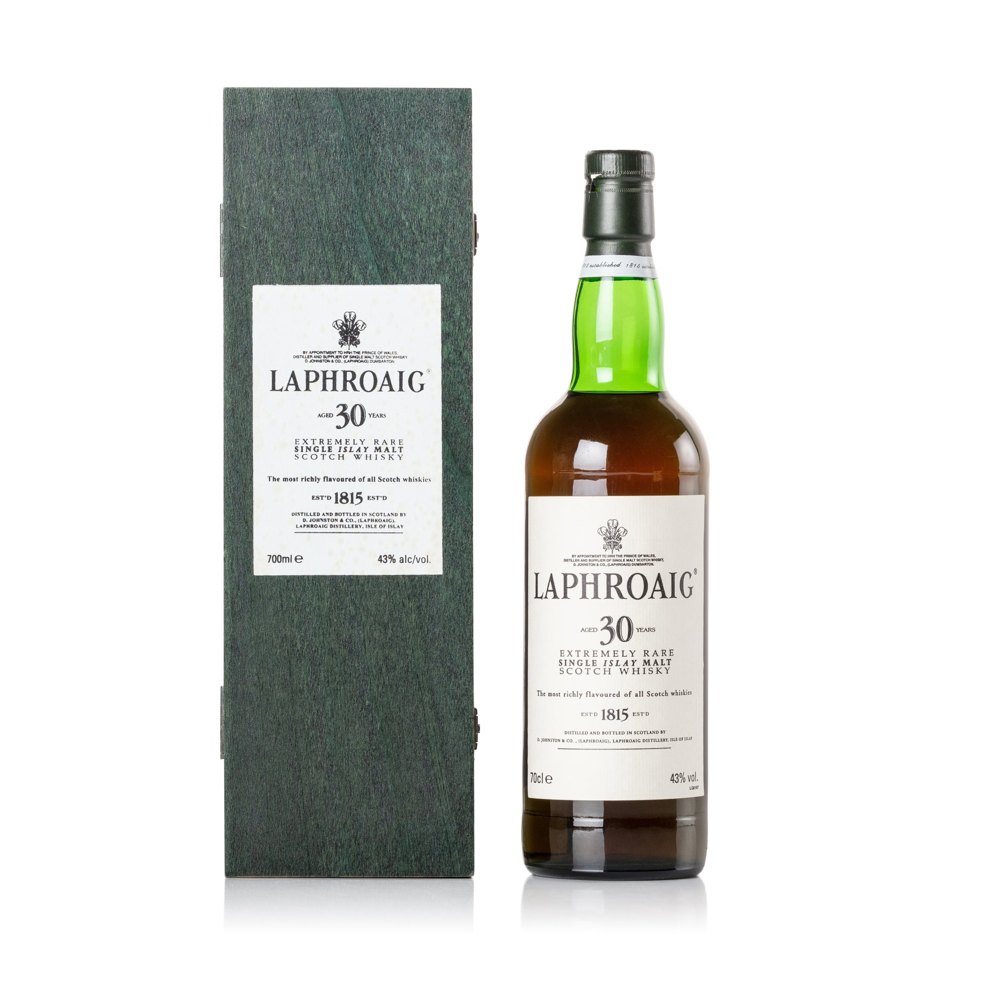Laphroaig 30 Year Old Extremely Rare 43.0 abv NV (1 BT 70cl) | Fine ...