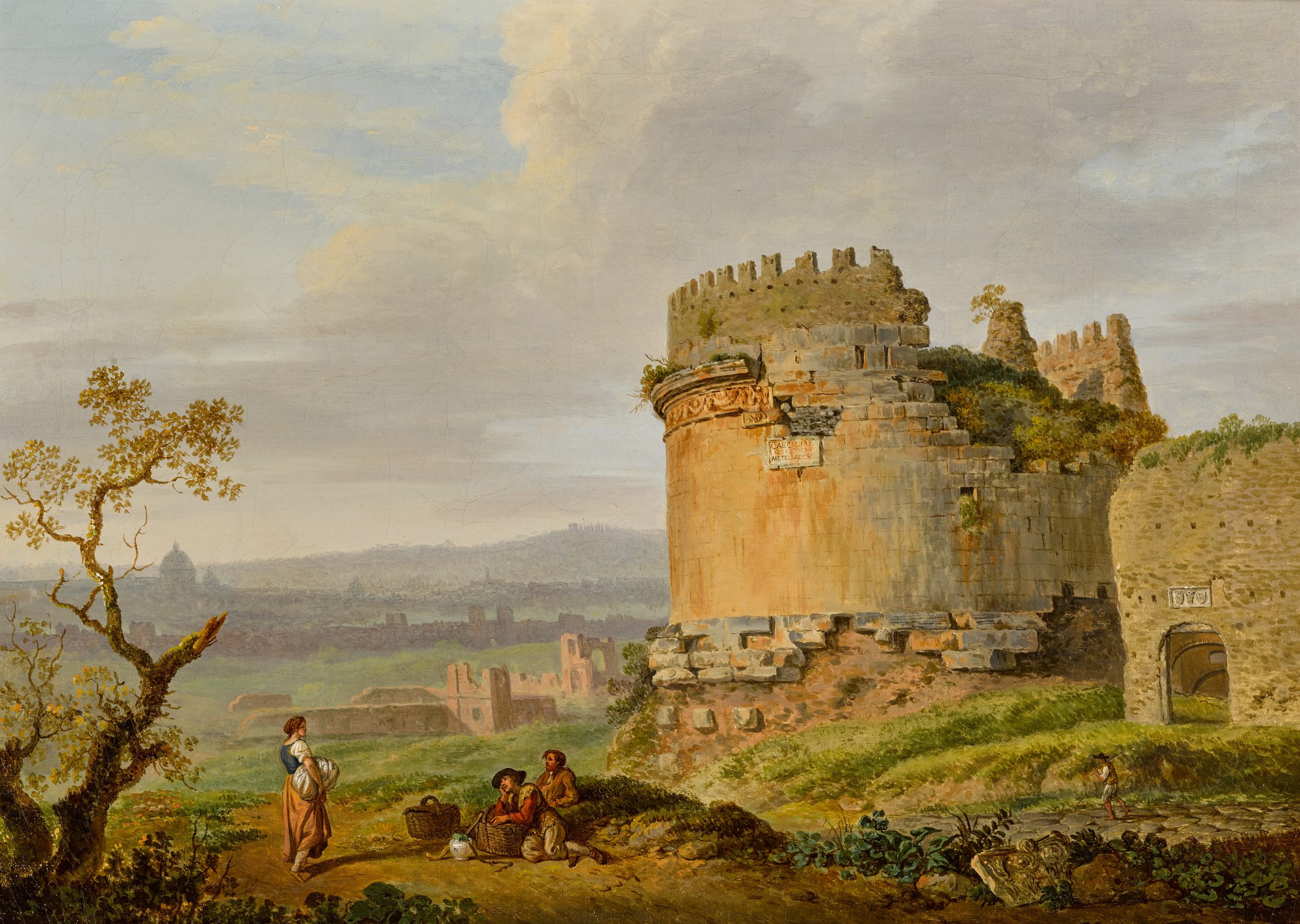 The tomb of Caecilia Metella on the Via Appia, Rome | The Rafael Valls ...
