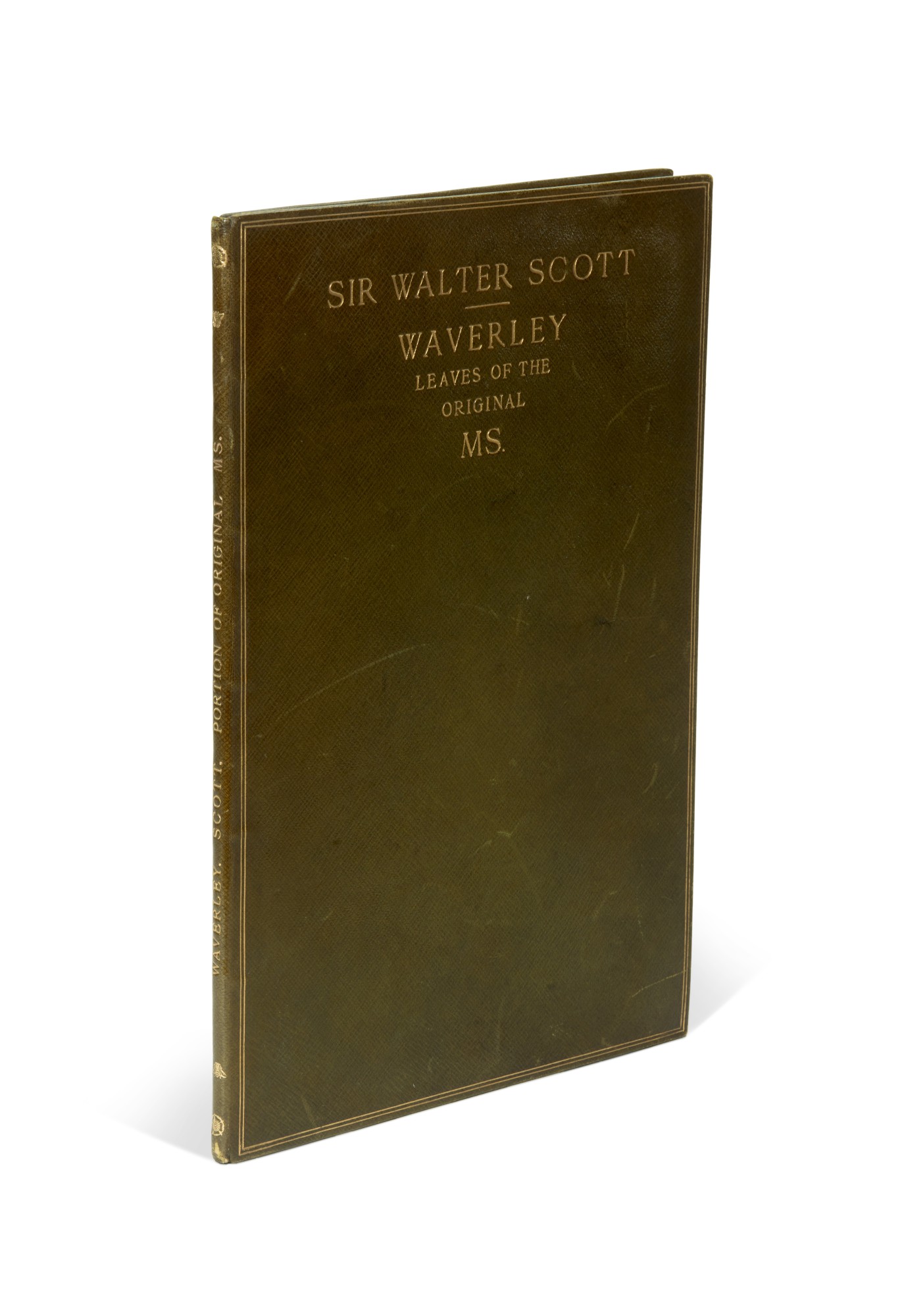 Walter Scott | Waverley, two leaves of the autograph working manuscript ...