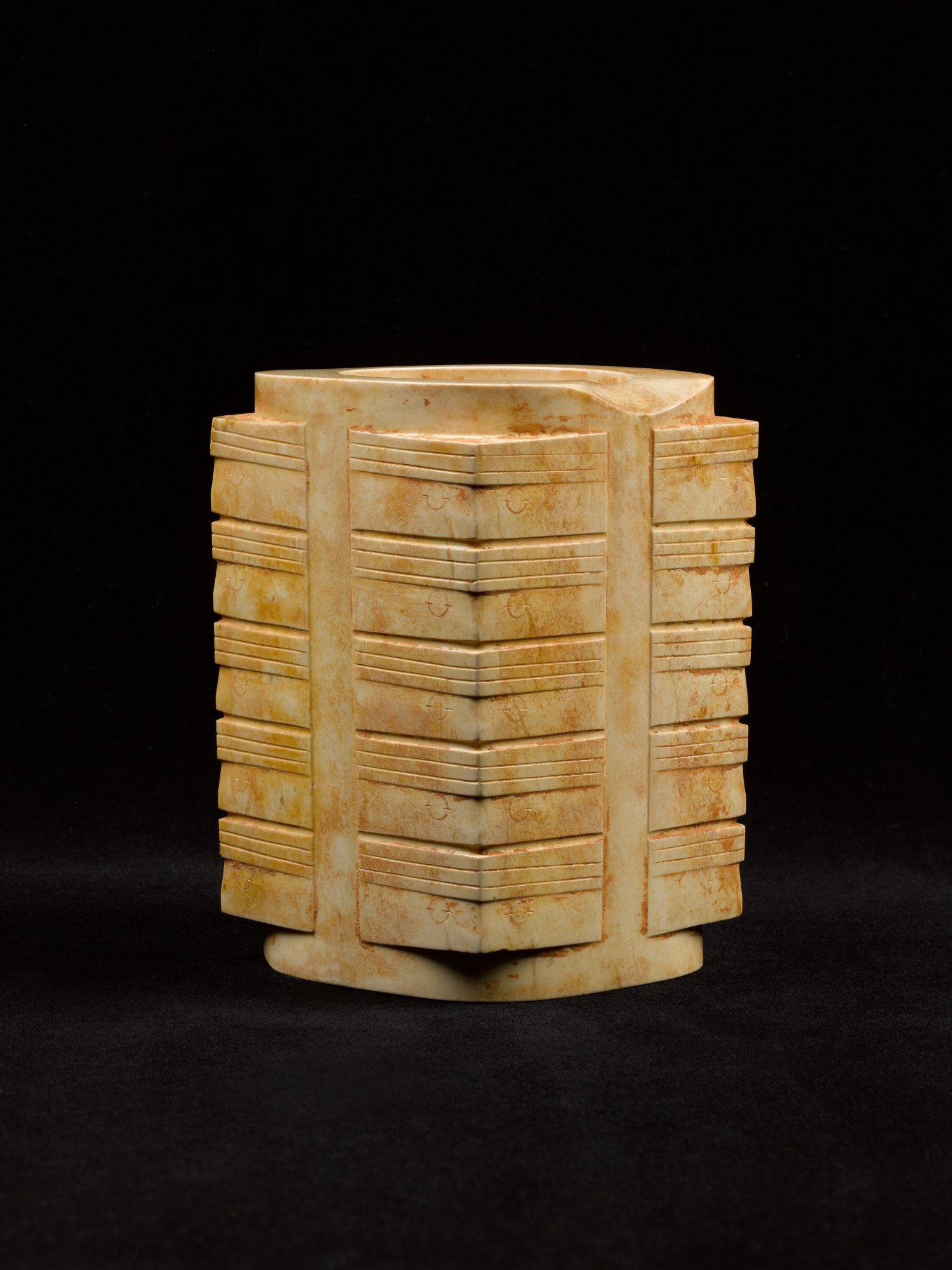 A jade cong, Late Shang - Western Zhou dynasty or later | 商末至西周或以後 玉琮 ...