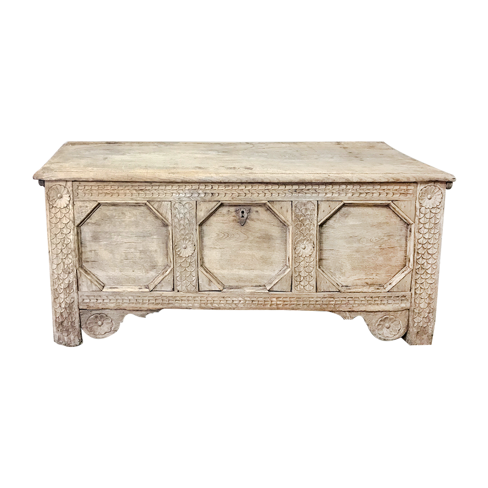 Antique Dutch Renaissance Style Carved Trunk Available For Immediate ...