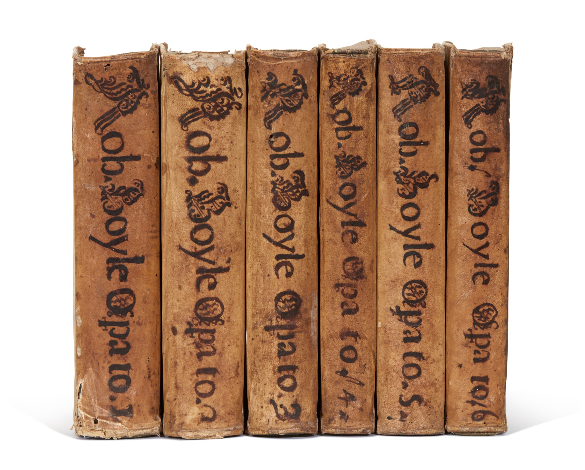 Boyle | Opera, Geneva, 1680-1695, 6 volumes, contemporary vellum ...