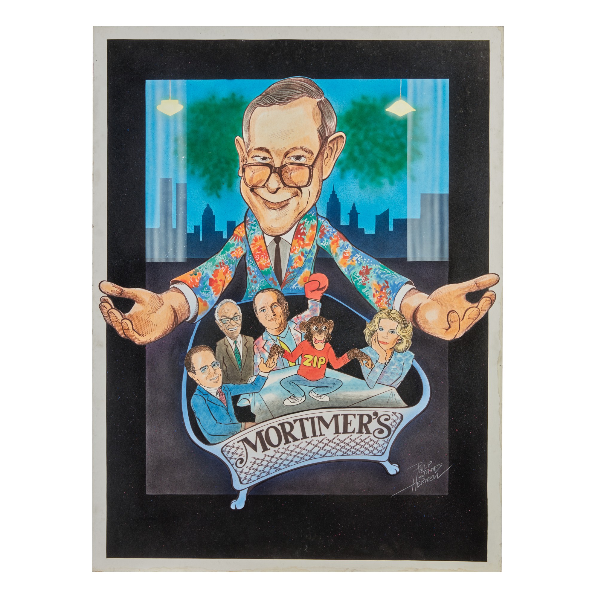 AN ORIGINAL POSTER FROM MORTIMER'S | Mario Buatta: Prince of Interiors ...