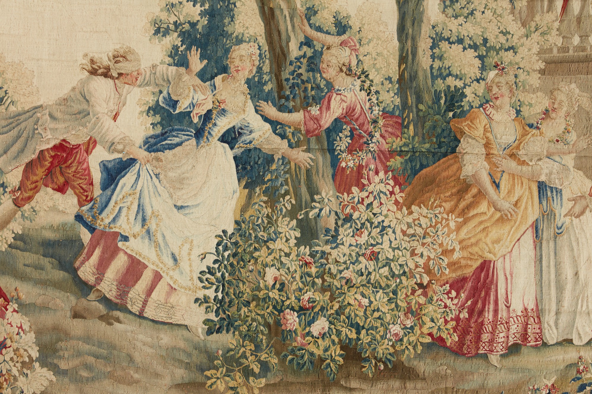 ‘BLIND MAN’S BUFF’, A LOUIS XV GENRE TAPESTRY, AUBUSSON, FROM THE ...