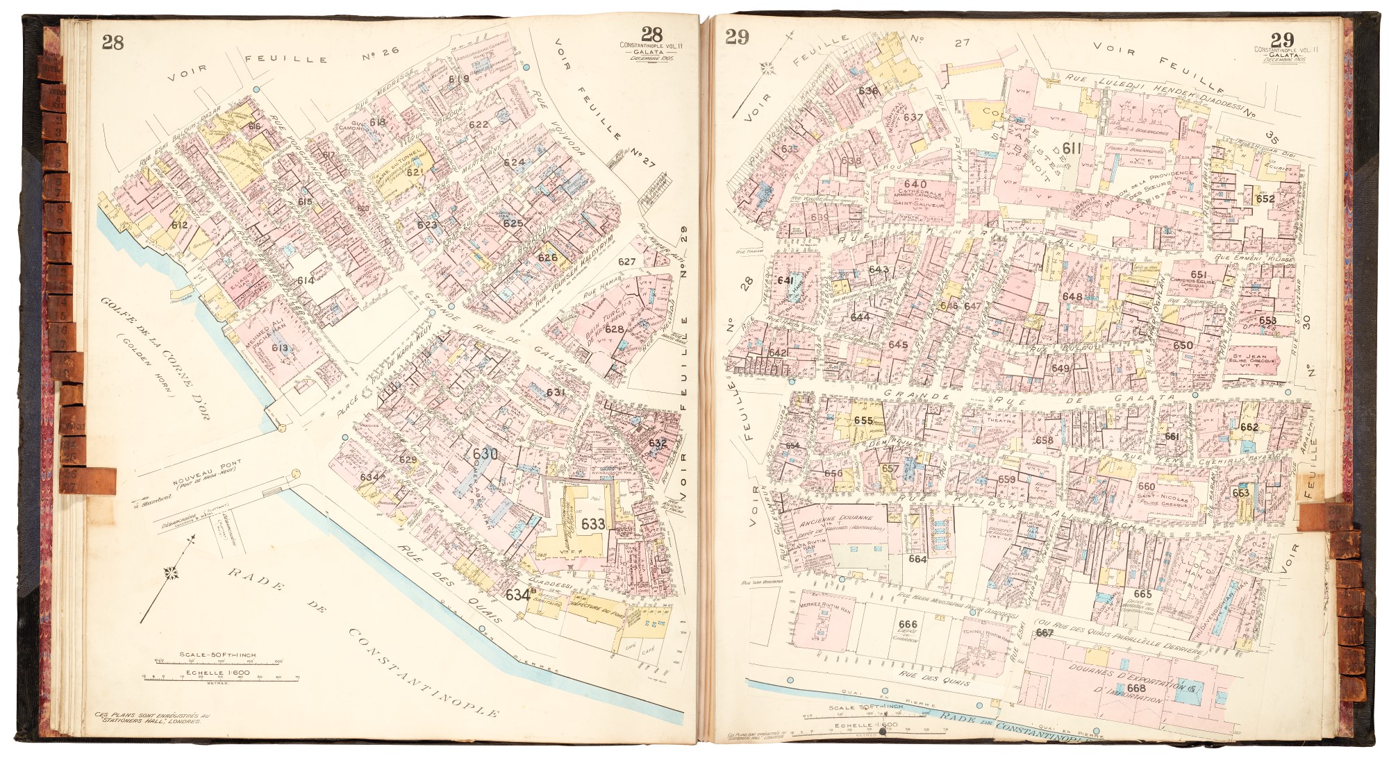 Goad | Plan d'Assurance de Constantinople, 1914, 2 parts in one volume ...