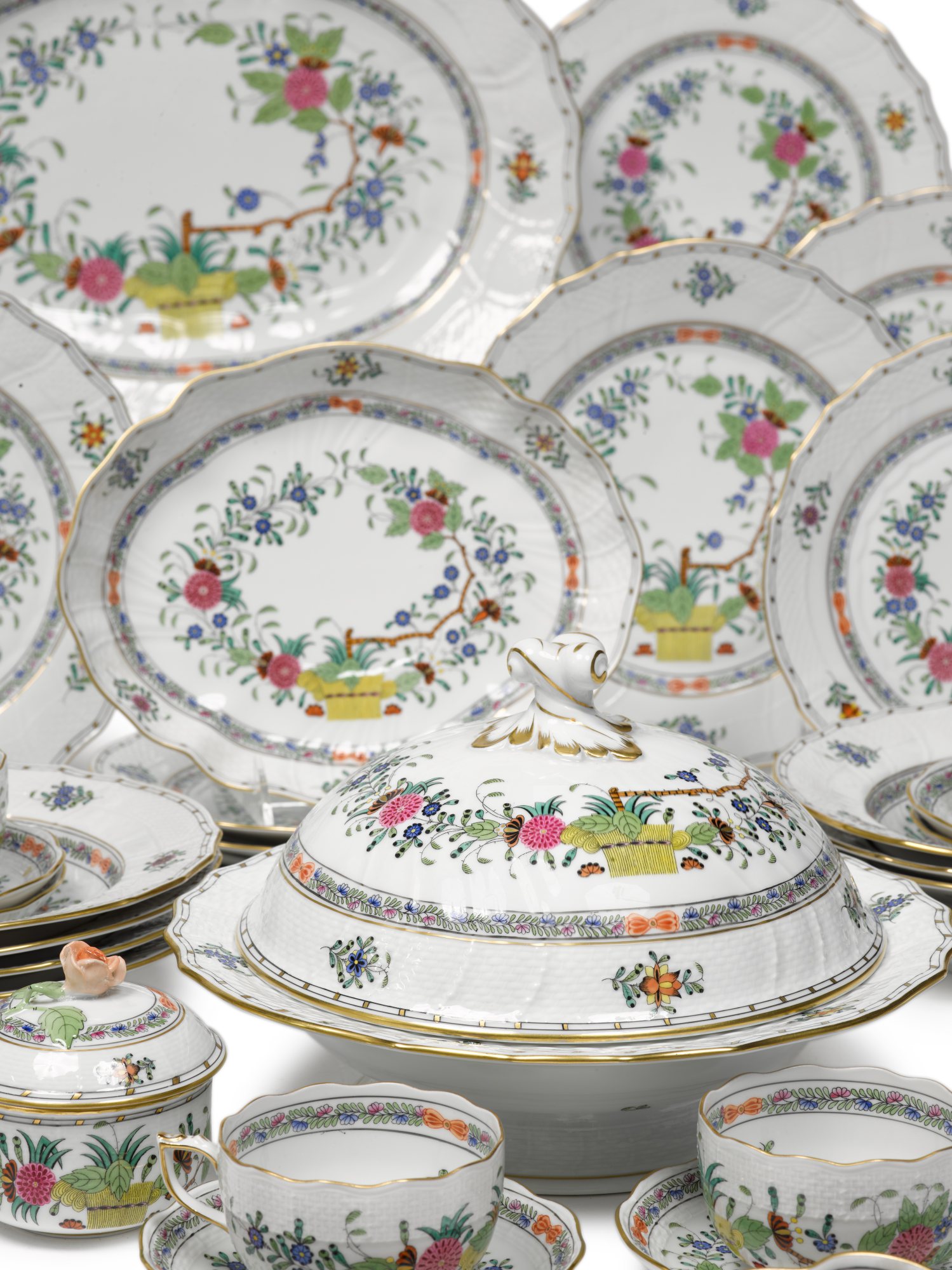 A Herend 'Indian Basket' Pattern Part-Service, 20th Century | Dining IN ...