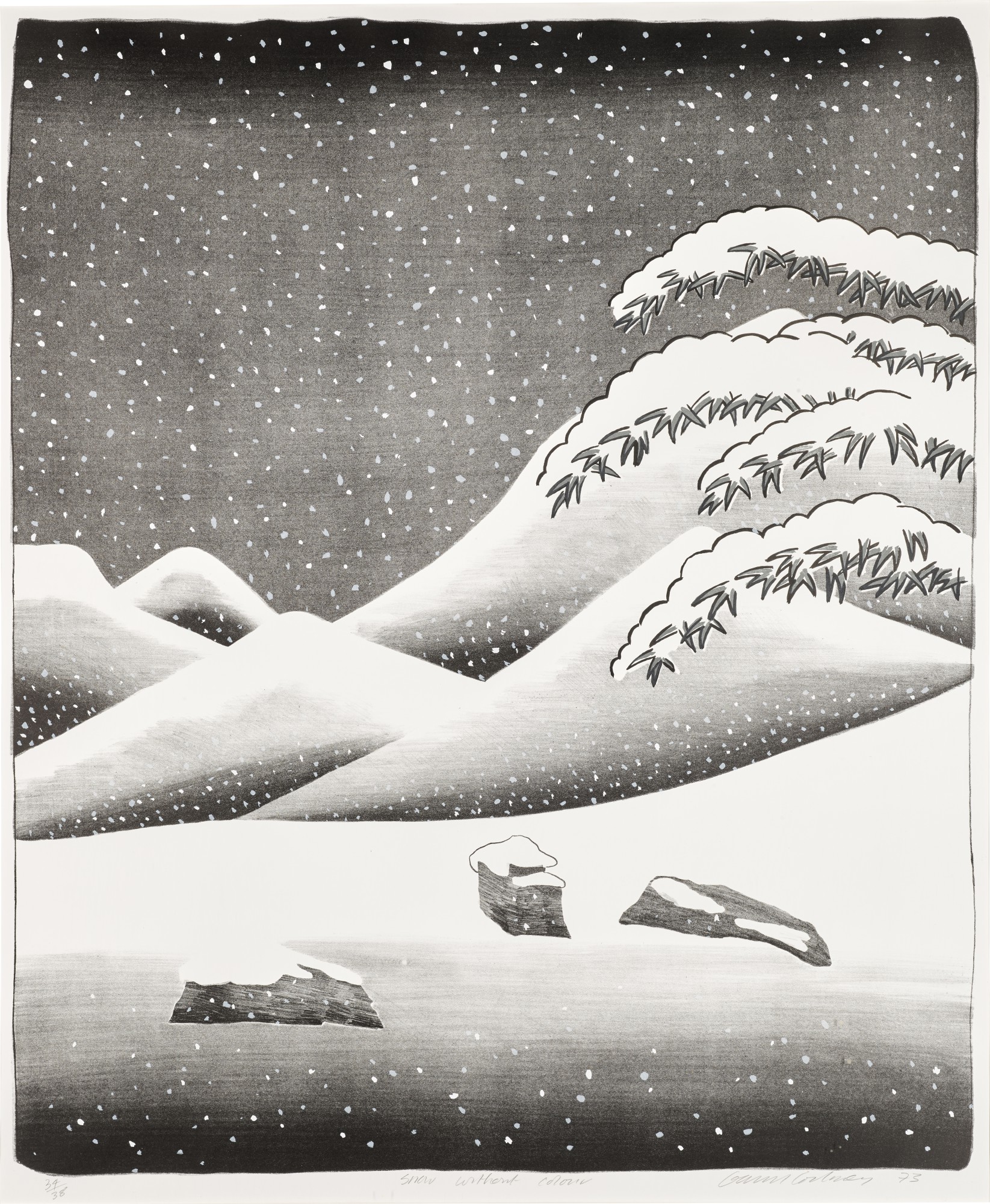 DAVID HOCKNEY, R.A. | SNOW WITHOUT COLOUR (S.A.C. 135; MCA TOKYO 126 ...