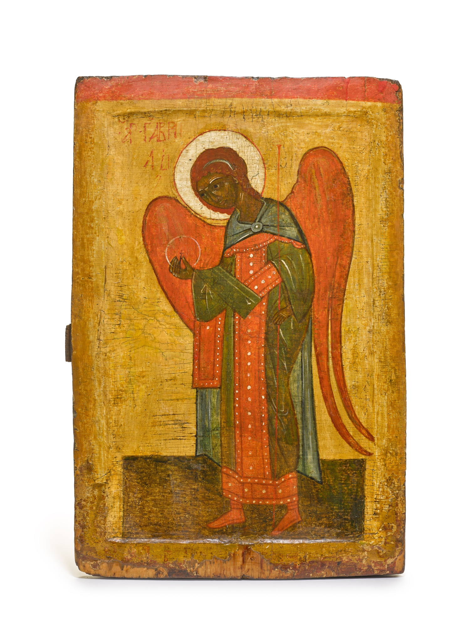 A pair of icons of the Archangels Michael and Gabriel, Pskov School ...