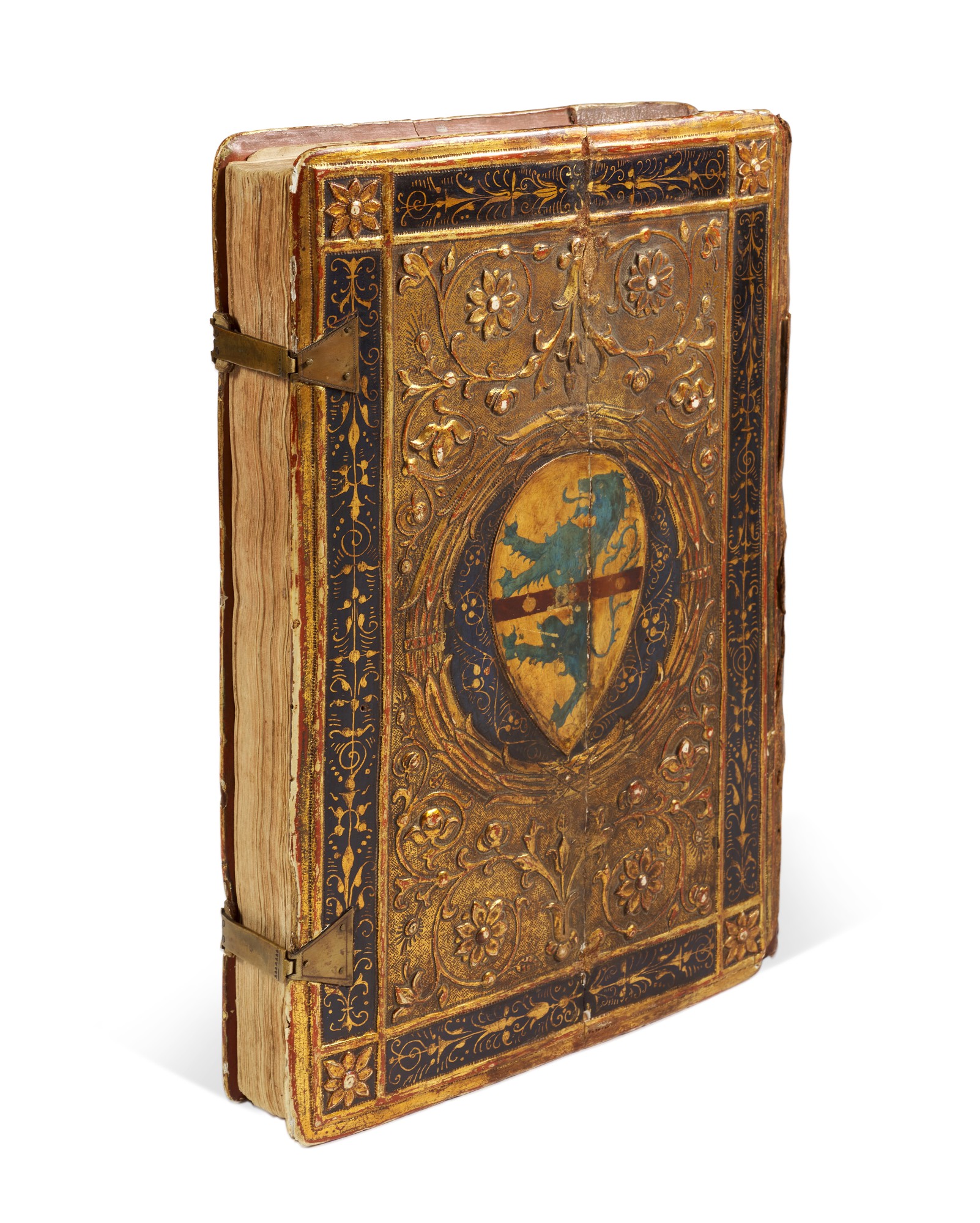 Politianus, Opera, [Brescia], 1499, imitation biccherna binding by Joni ...