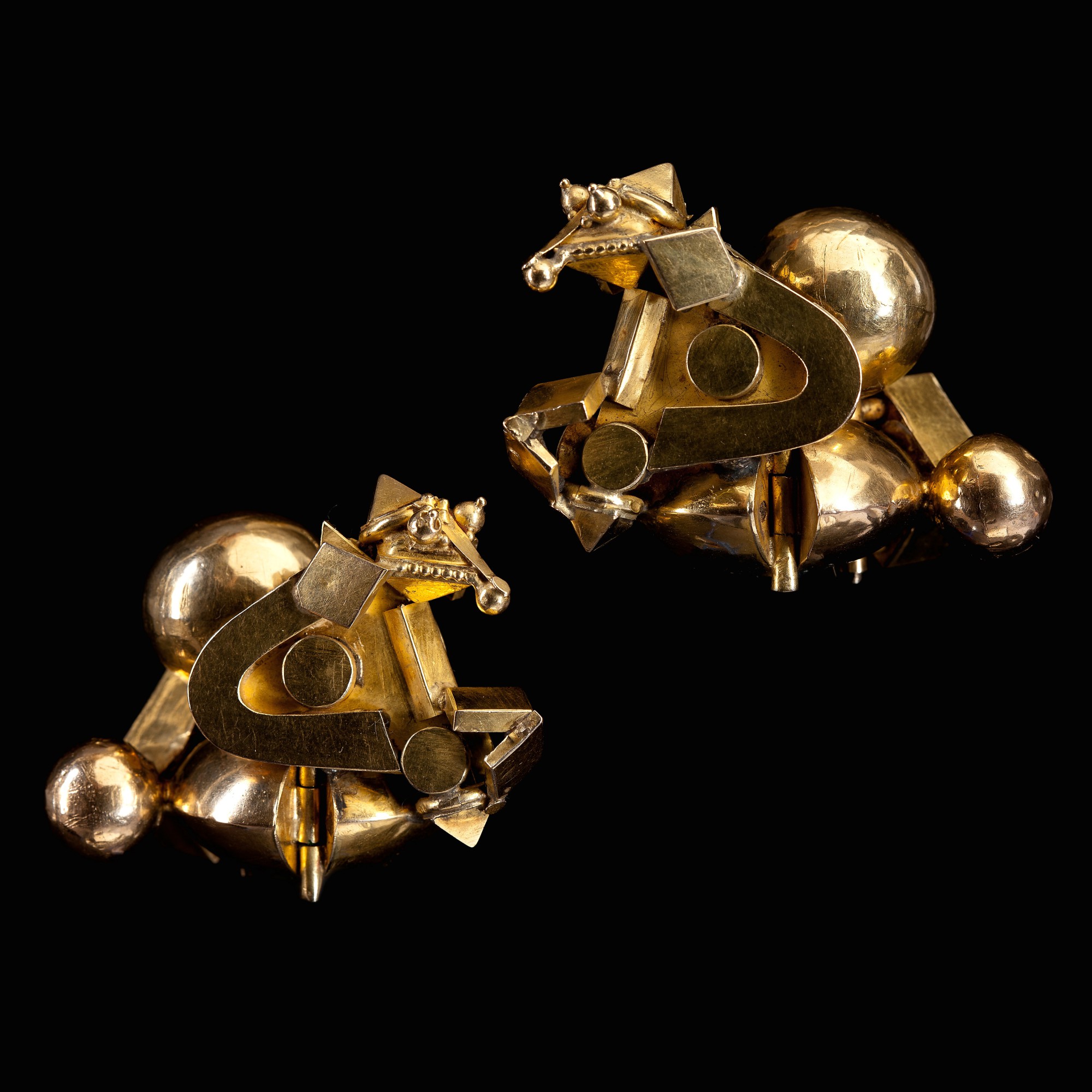 India, Tamil Nadu, circa 1900 | Ear Ornaments, Pambadam | Worlds within ...