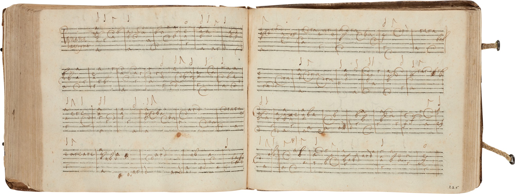 Lute. Highly important early seventeenth-century manuscript of Italian ...