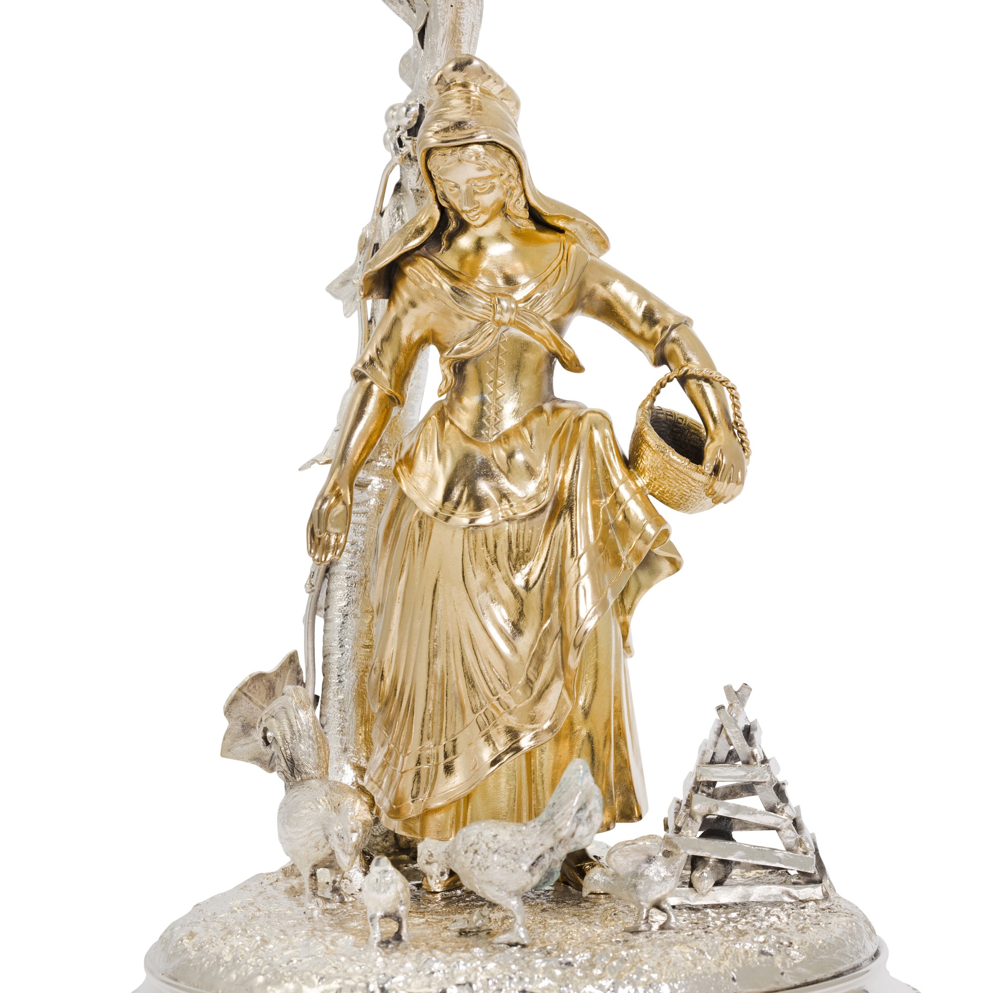 A parcel gilt electroplate centerpiece, unmarked, circa 1860 | Easter ...