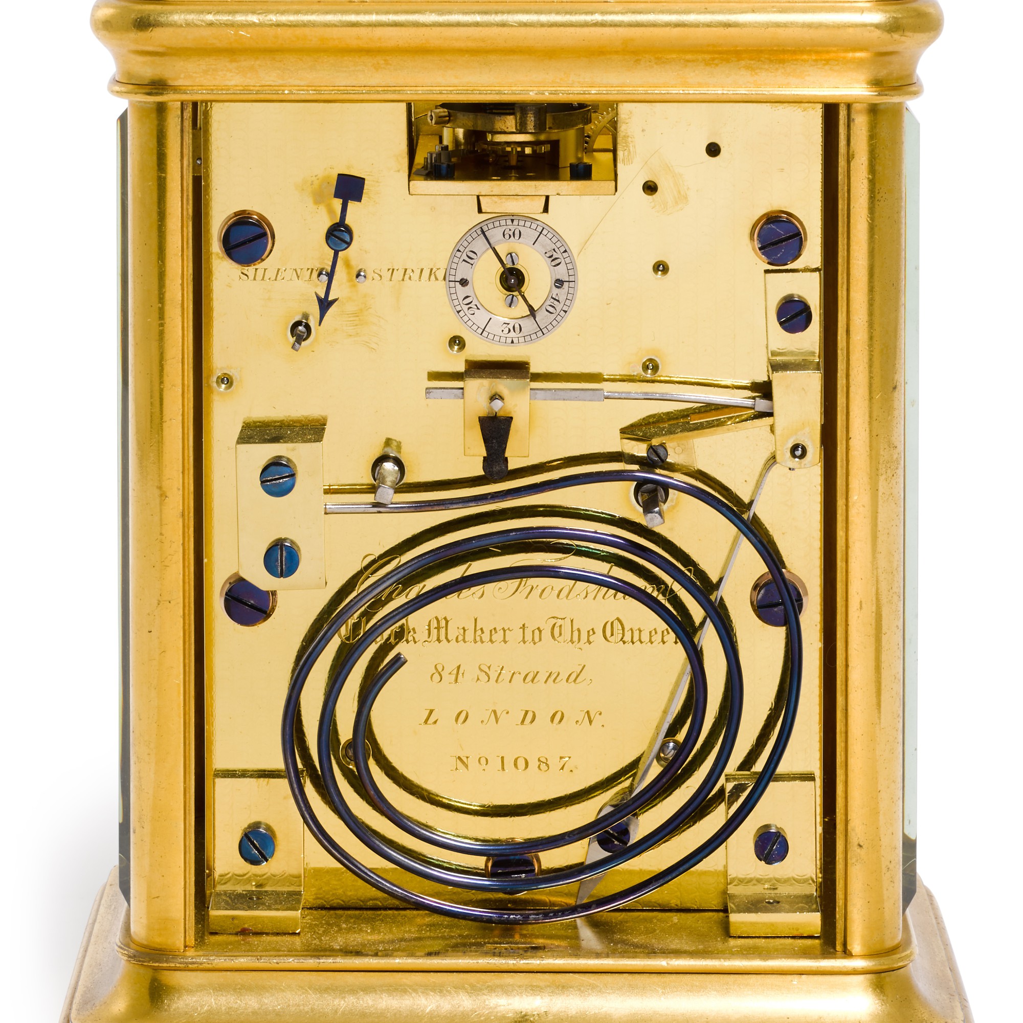 Charles Frodsham No.1087. A giant gilt-brass repeating chronometer ...