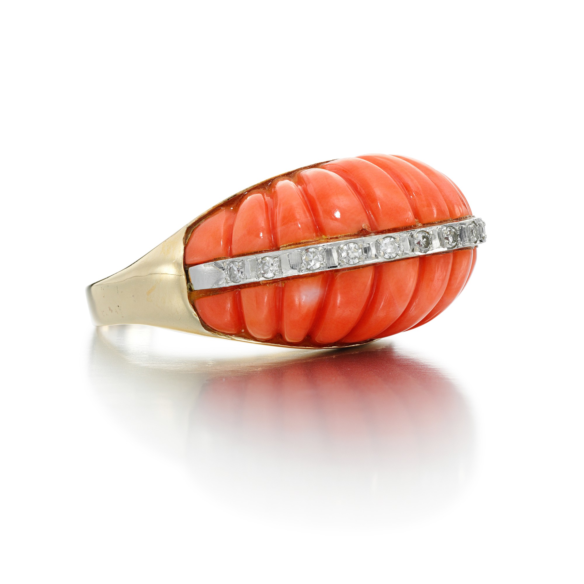 CORAL AND DIAMOND RING | Fine Jewels | Jewellery | Sotheby's