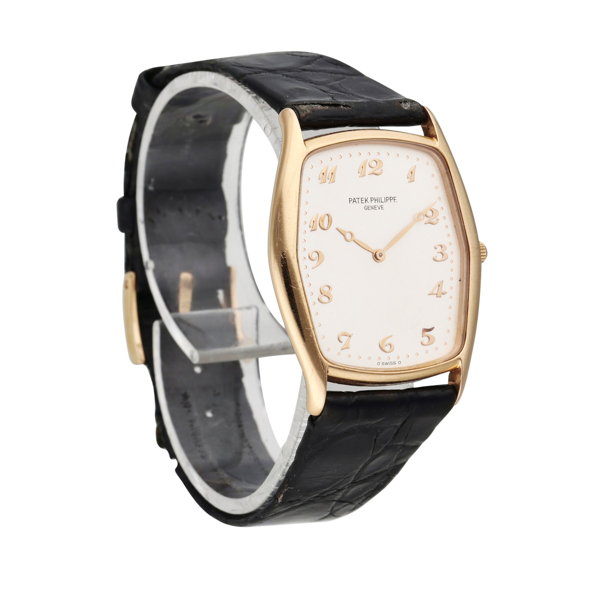 Reference 3842 Gondolo | A pink gold asymmetrical wristwatch, Circa ...