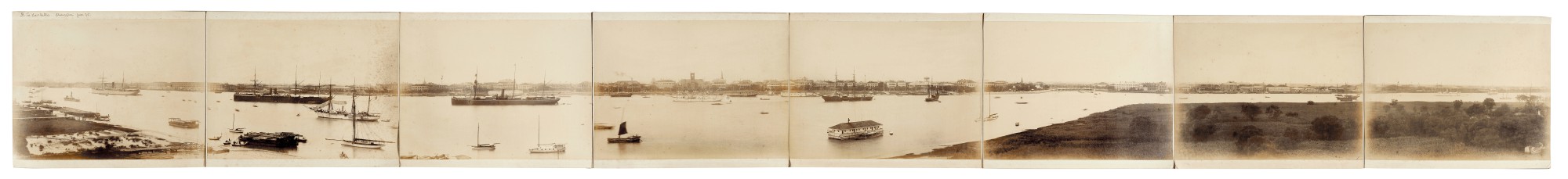 China—Tuck Tai | Panorama of Shanghai Bund, c.1895 | Classic Travel ...