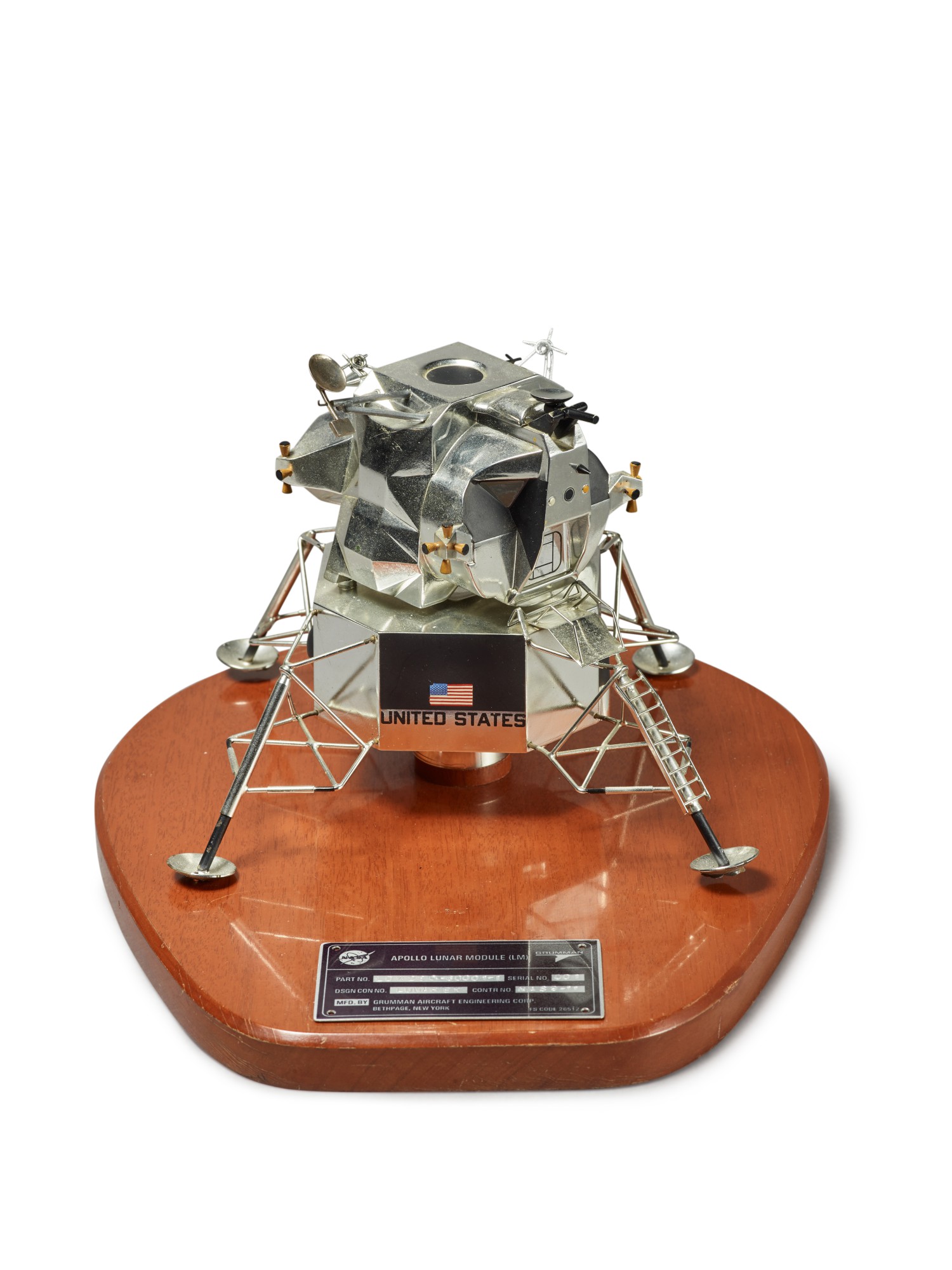 Official Chrome Contractor Presentation Model of the Apollo Grumman ...