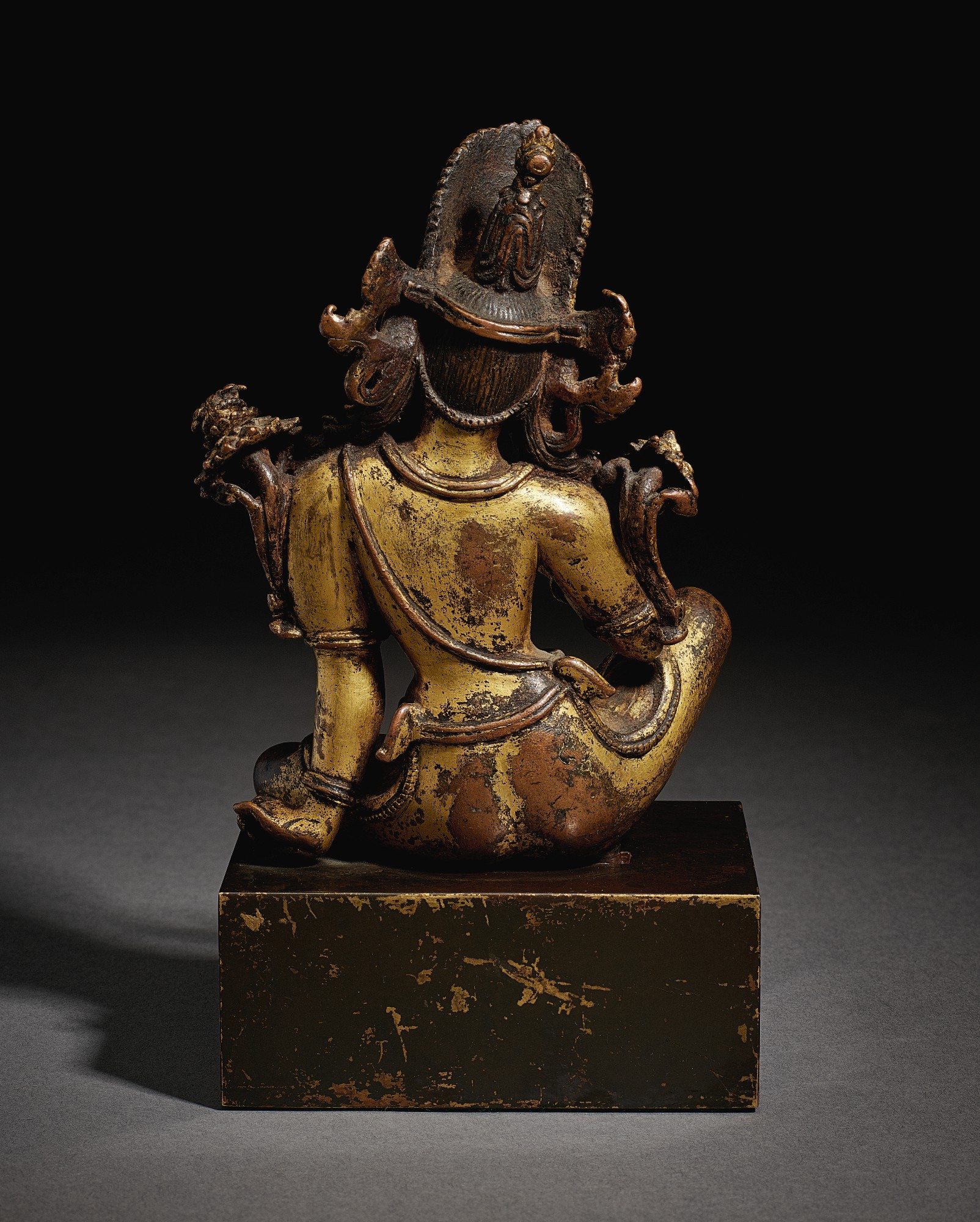 A GILT COPPER FIGURE OF INDRA, NEPAL, 15TH CENTURY | Indian, Himalayan ...