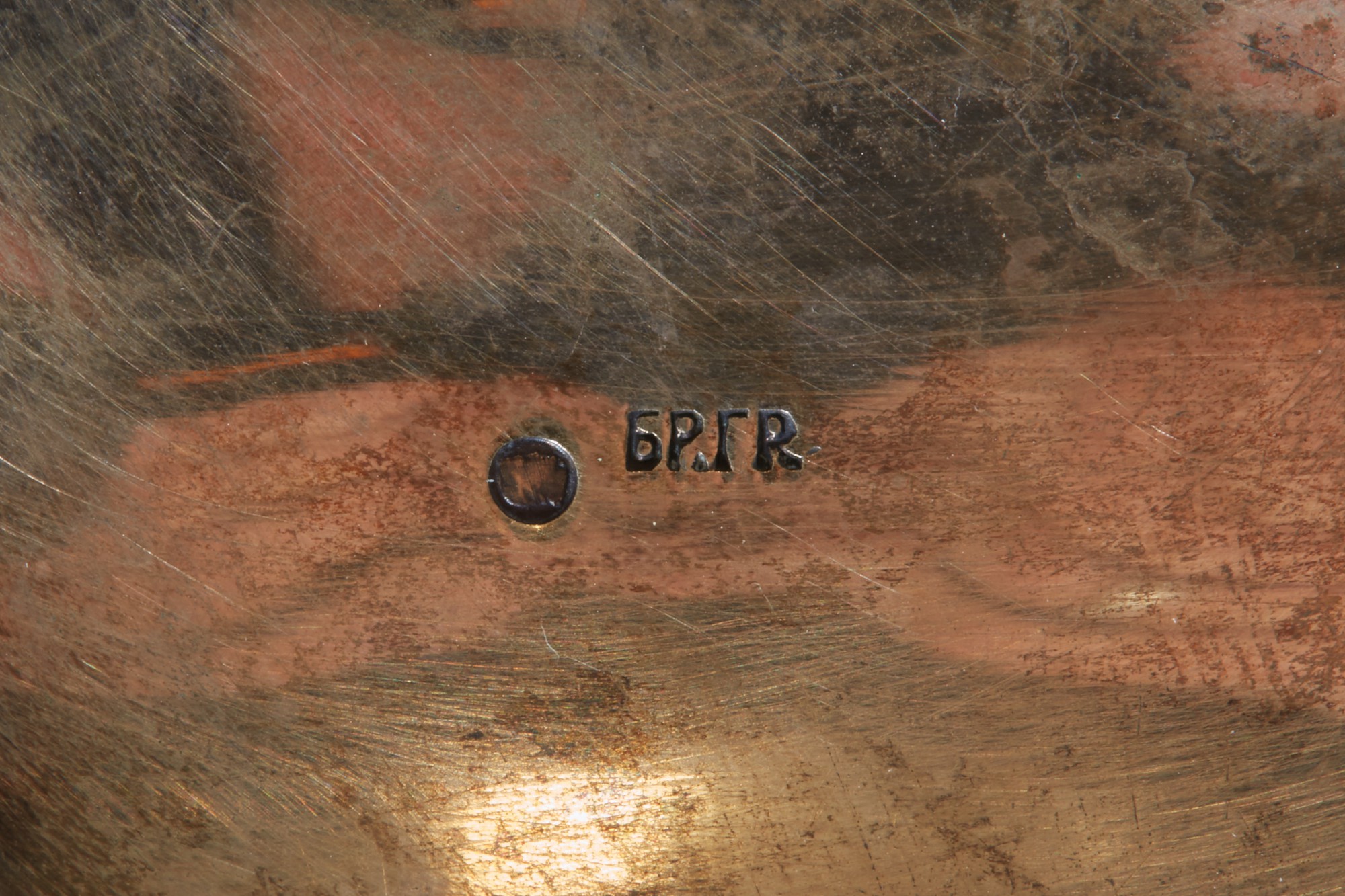 A SILVER-MOUNTED CUT-GLASS DECANTER, GRACHEV BROTHERS, ST PETERSBURG ...