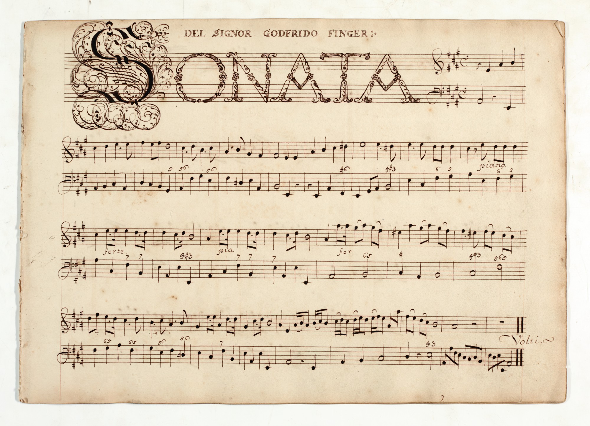 H. Purcell. 'The Armstrong-Finch manuscript'. Important early volume of ...