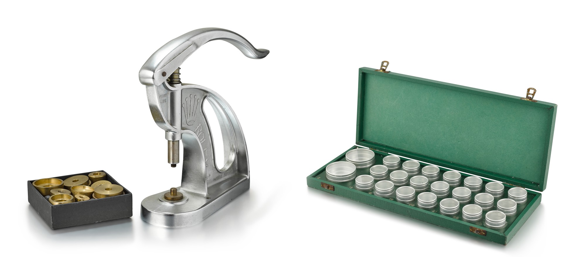 ROLEX | A STEEL STAKING TOOL FOR BEZELS AND CRYSTALS, CIRCA 1965, 12 ...