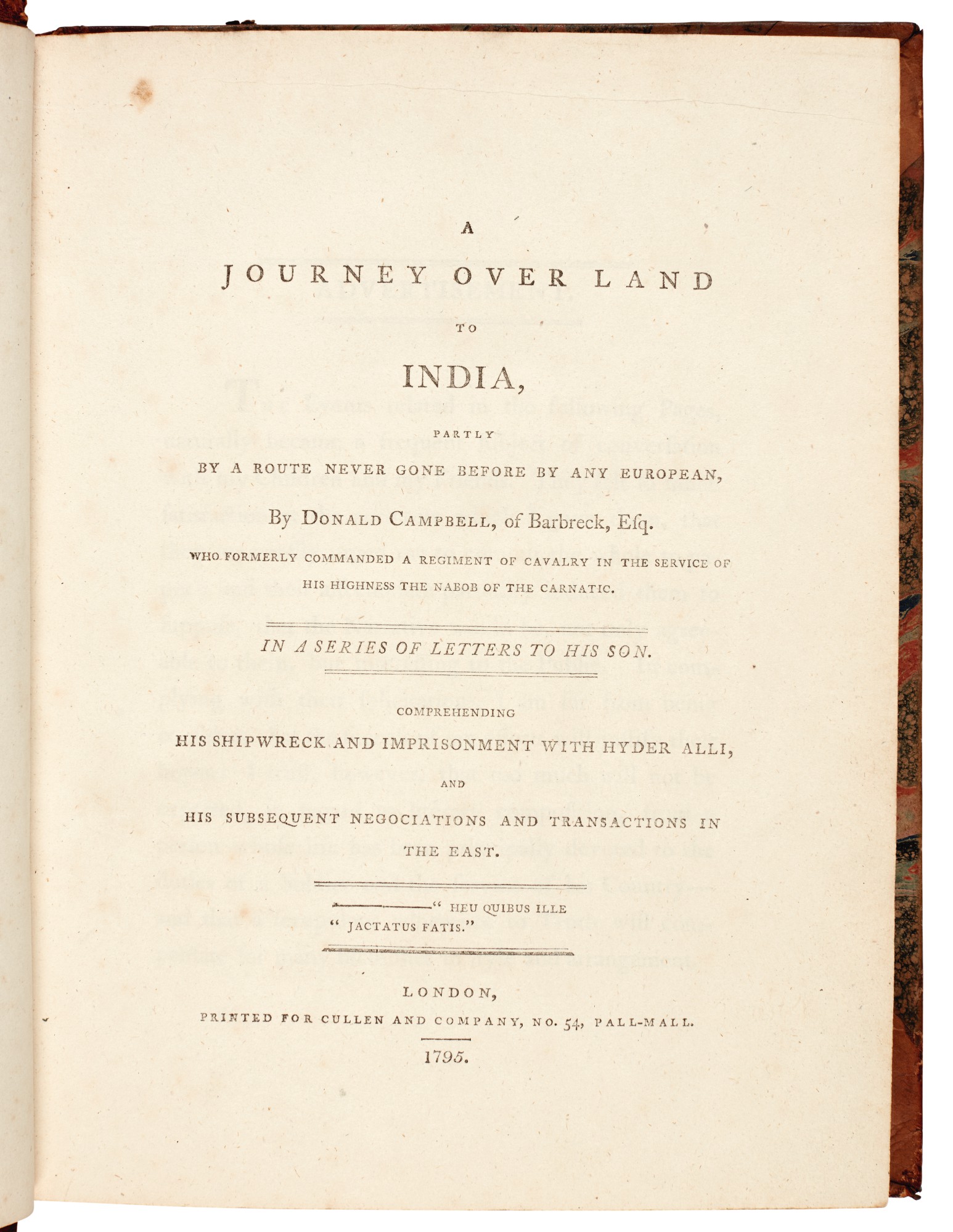 Campbell | A journey overland to India, 1795 | Travel, Atlases, Maps ...