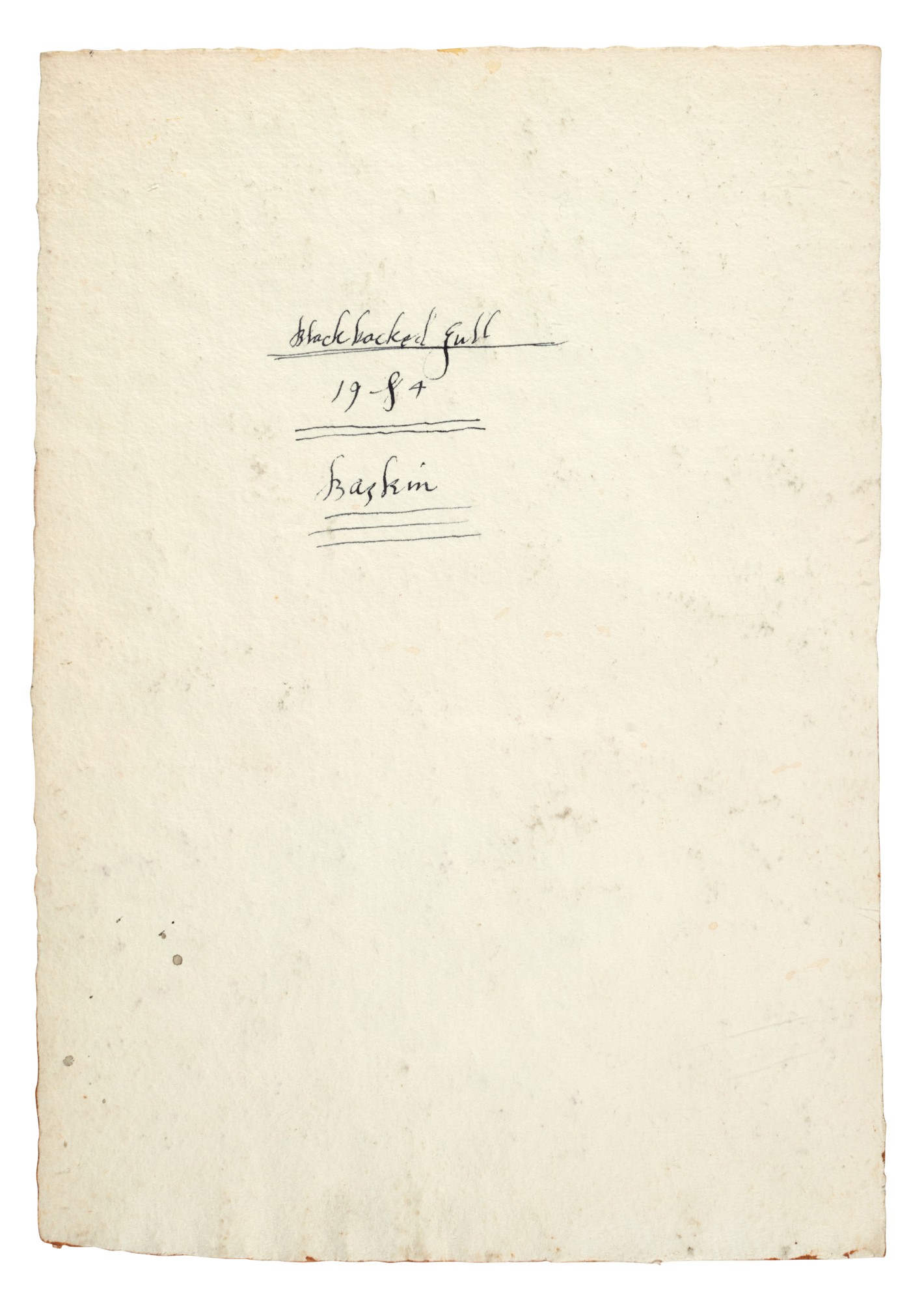 Leonard Baskin | Six watercolours, 1983-1984, formerly owned by the ...