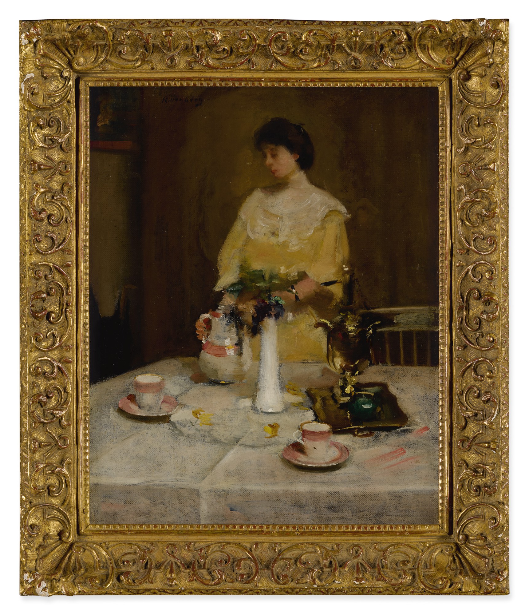 HENRY R. RITTENBERG | THE TEA TABLE (SETTING THE TABLE) | American Art ...