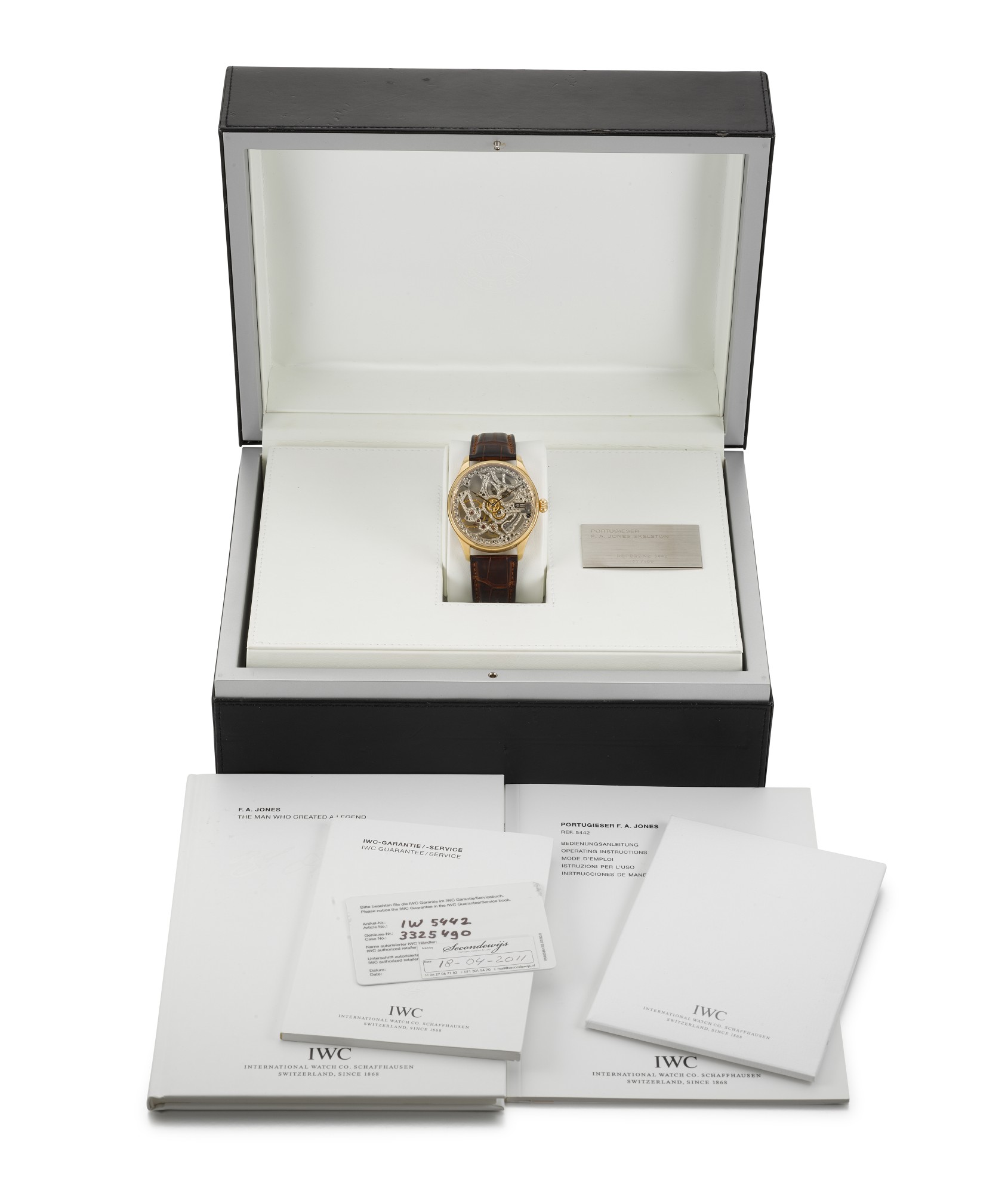 IWC | PORTUGUESE SKELETON F.A JONES, REF 544206, LIMITED EDITION PINK ...