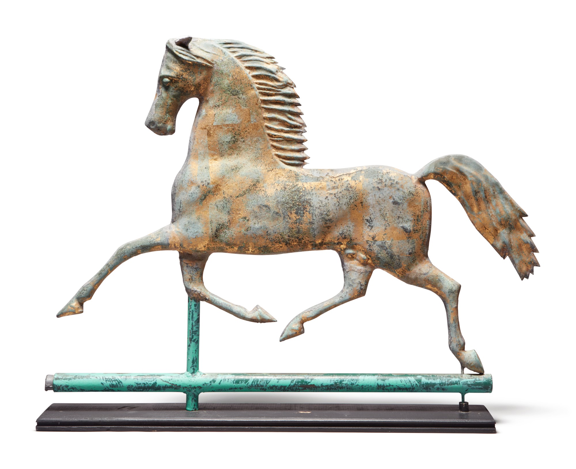 Molded Copper 'Black Hawk' Horse Weathervane, attributed to Harris and ...