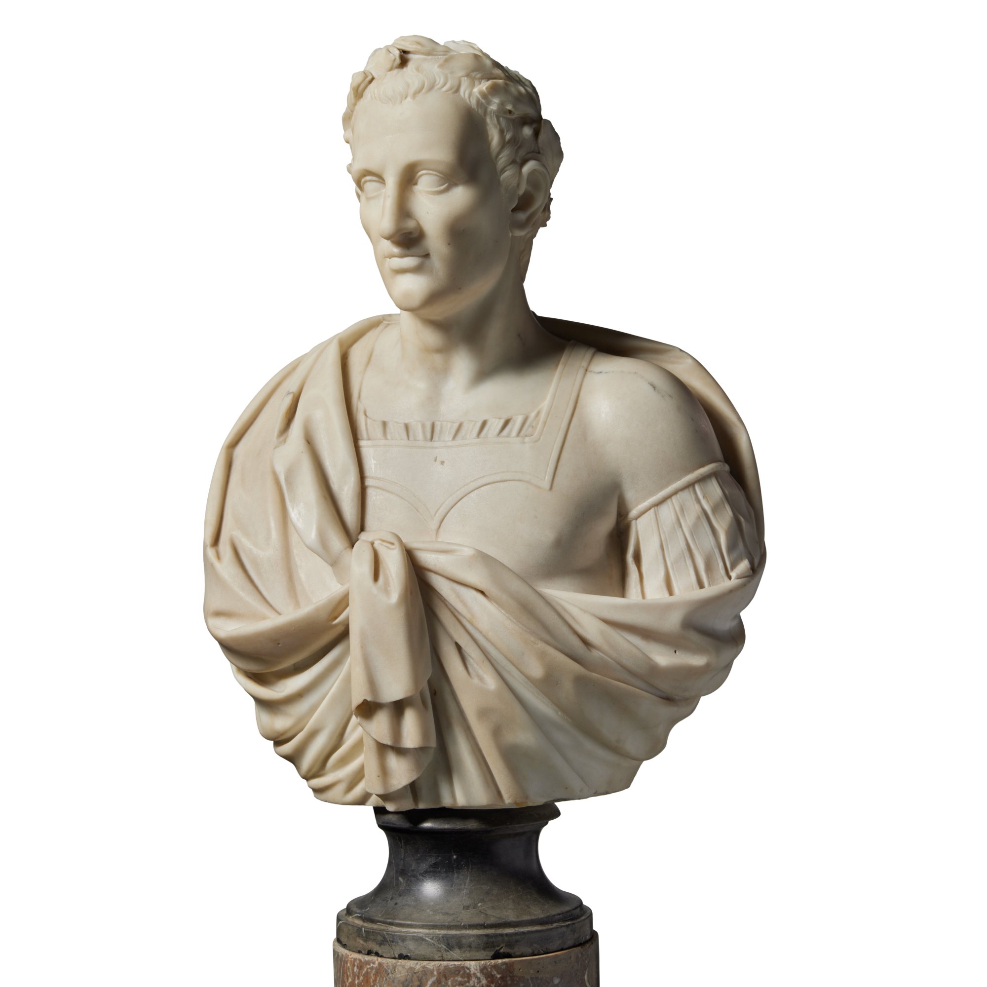 Four Italian Carved Marble Busts of Roman Emperors, 19th Century ...