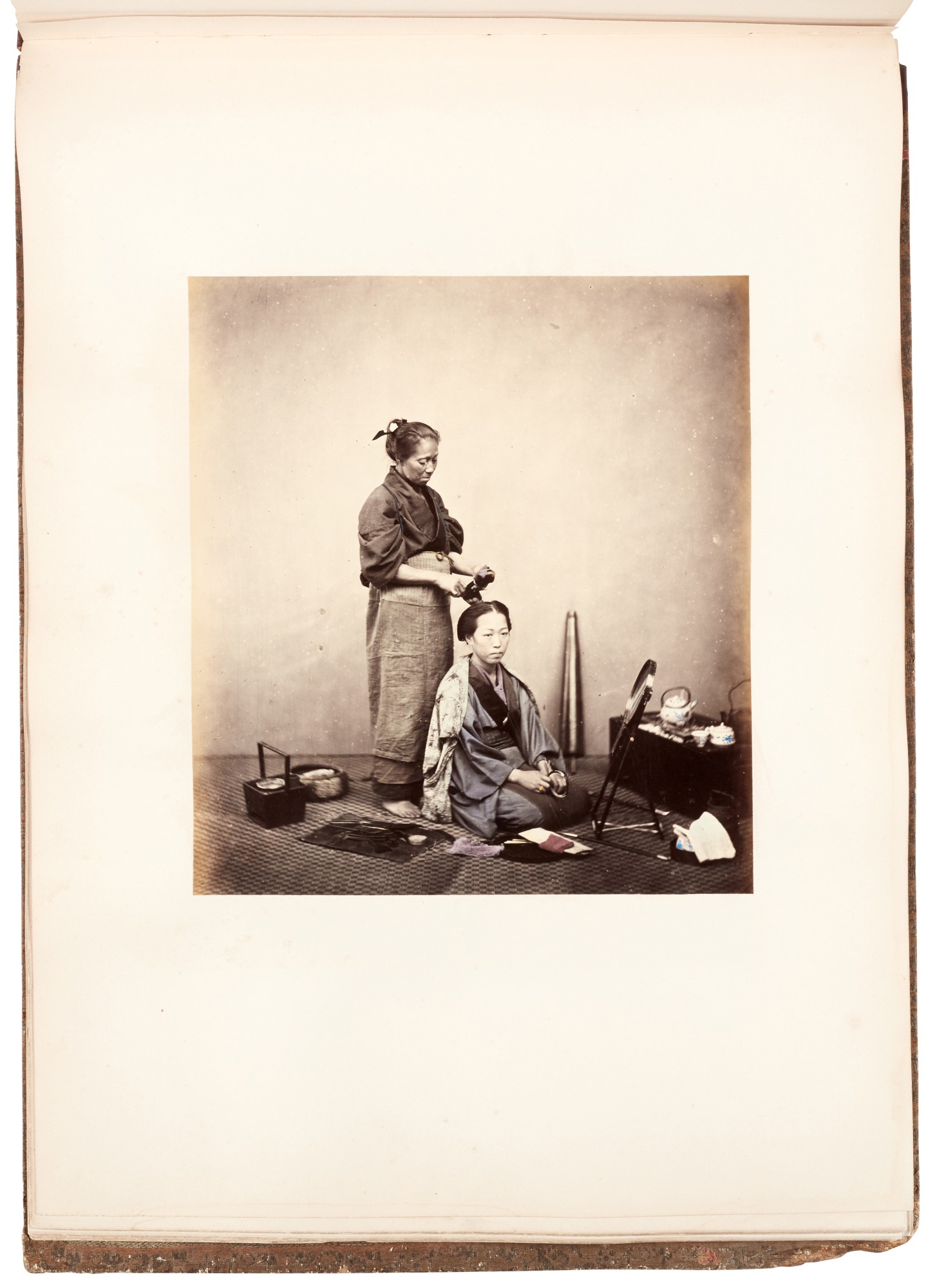 Japan—Felice Beato | Album of 50 photographs of Japanese portraits and ...
