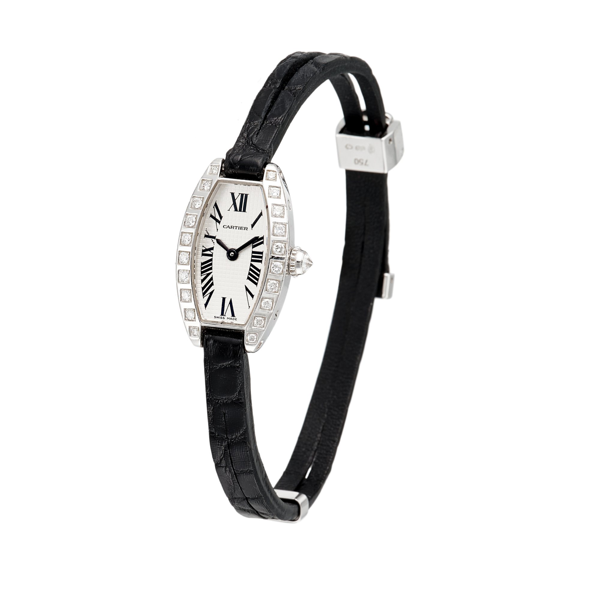 'Mini Tonneau' Diamond Wristwatch | 卡地亞 | 'Mini Tonneau' 鑽石 腕錶 ...