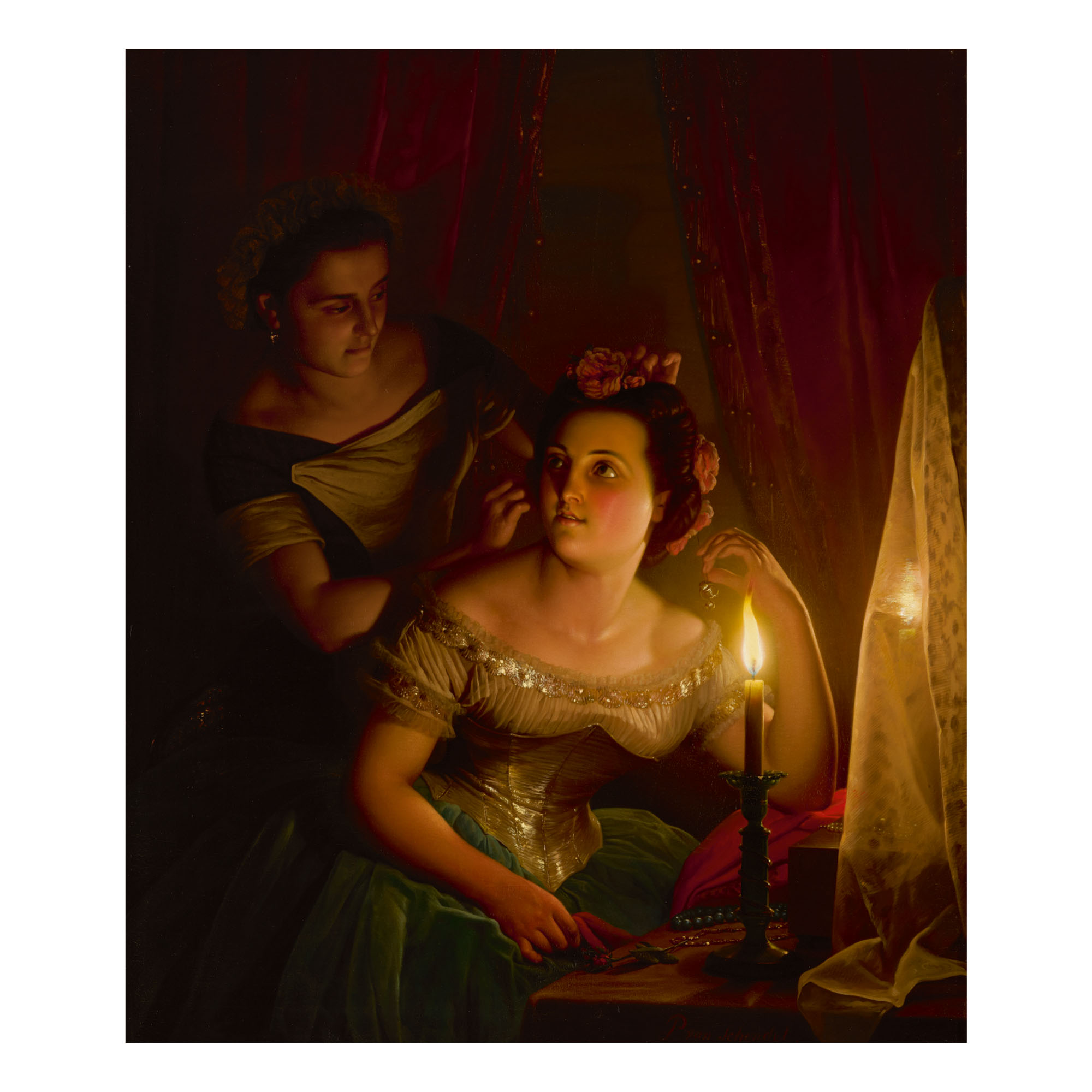 PETRUS VAN SCHENDEL | PREPARING FOR THE BALL | 19th Century European ...
