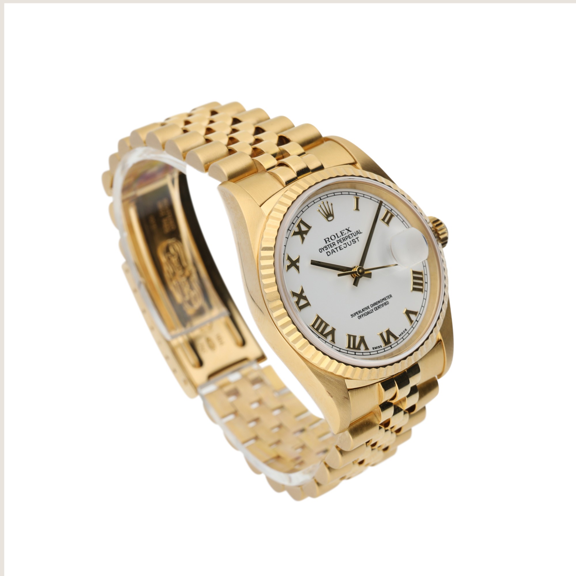 ROLEX | REFERENCE 16238/16200 DATEJUST A YELLOW GOLD AUTOMATIC ...