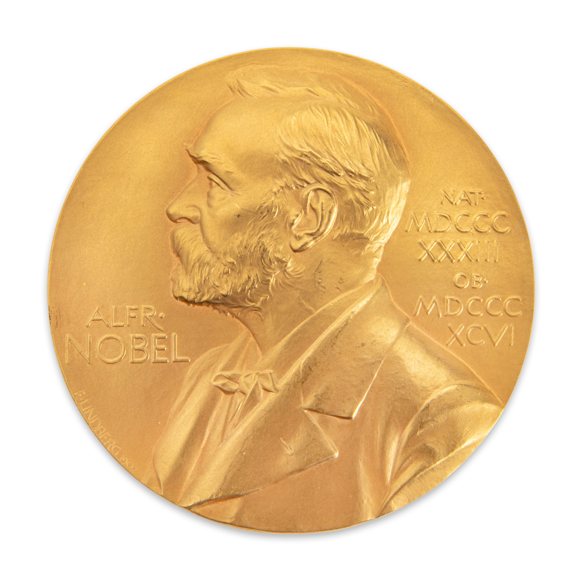 The 1969 Nobel Prize Medal in Physics Awarded to Murray Gell-Mann, for ...