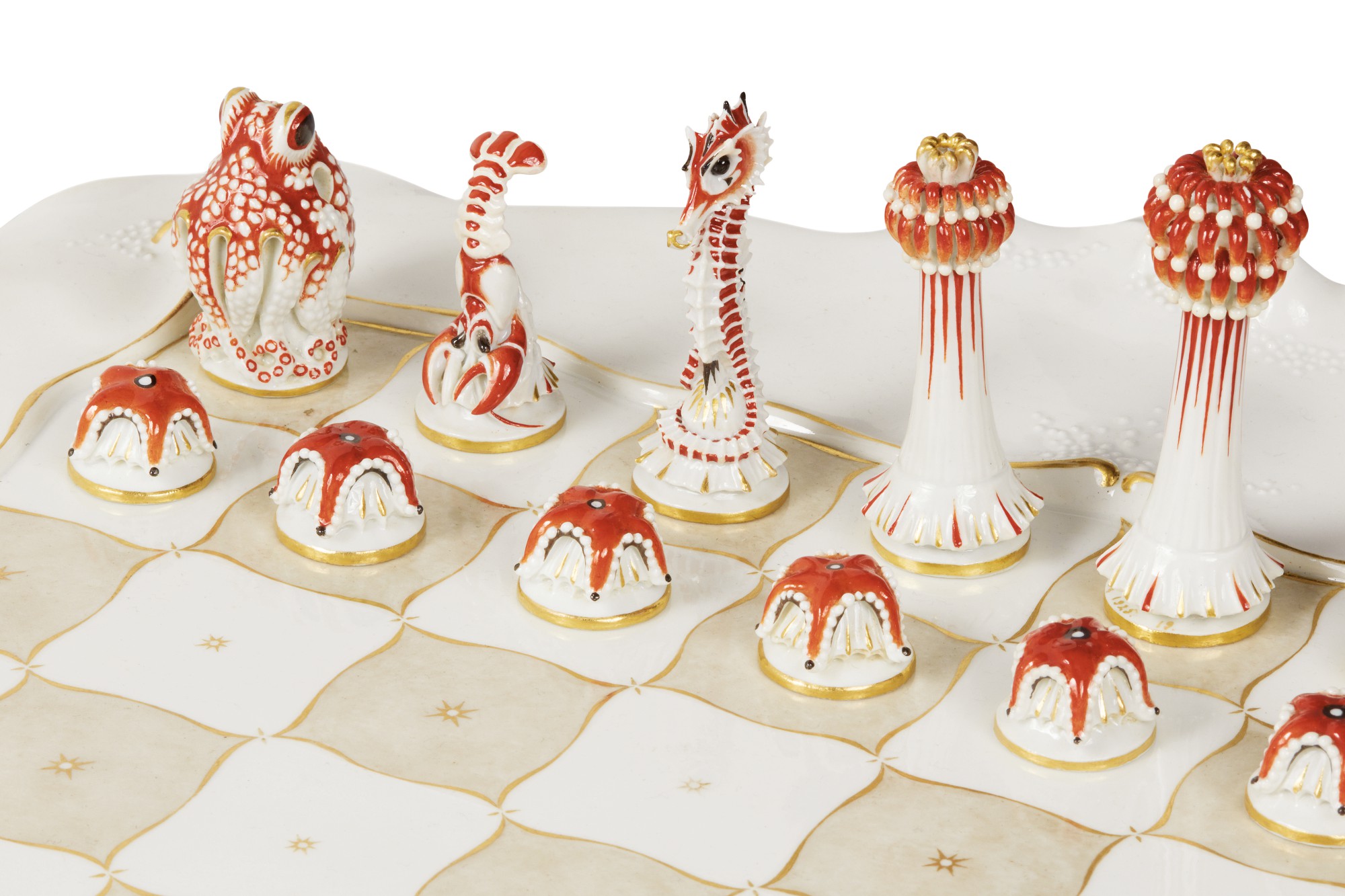 A RARE MEISSEN 'SEA LIFE' CHESS SET, CIRCA 1925 | STYLE: Furniture ...