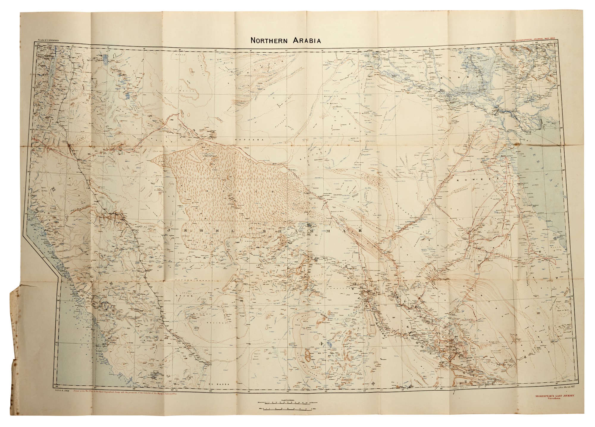 Saudi Arabia. Captain Shakespear. Photographs, journals and transcript ...
