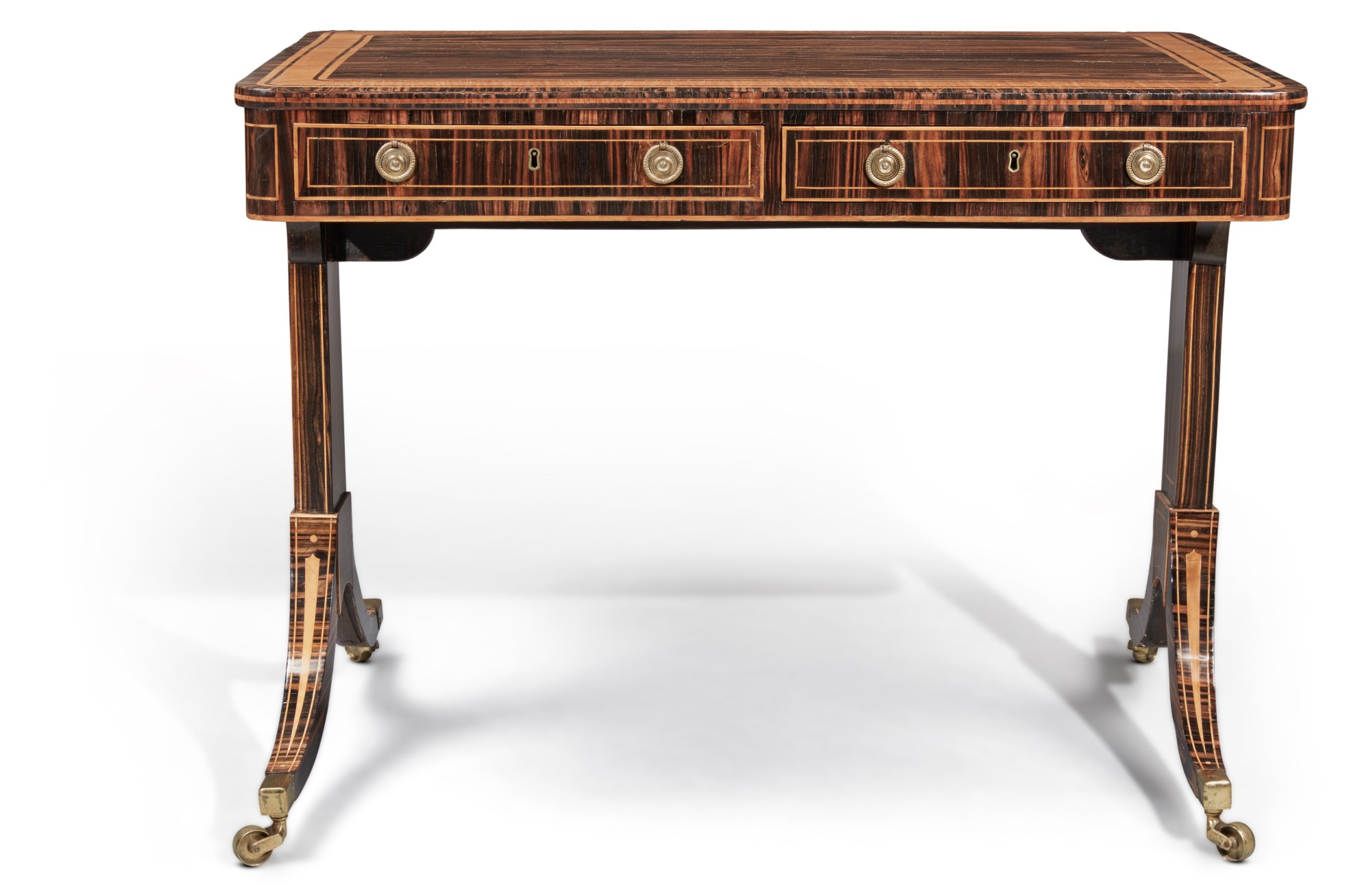 A Regency Calamander Writing Table, First Quarter 19th Century ...