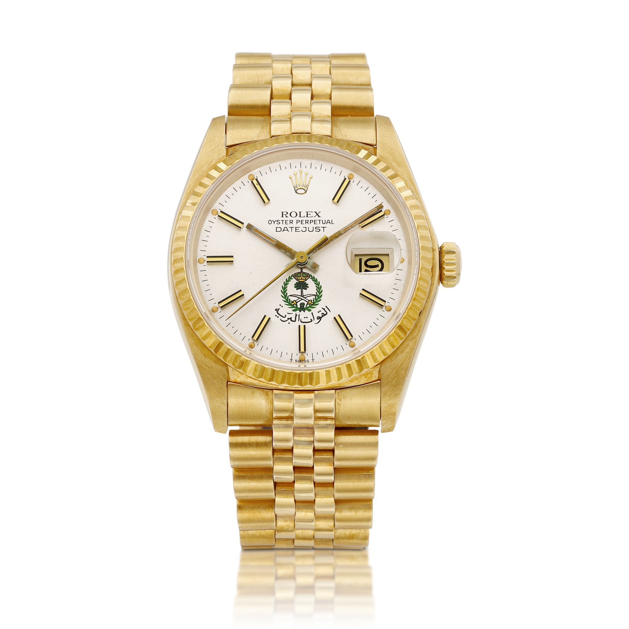 DateJust, Reference 16018 | A yellow gold wristwatch with date and ...