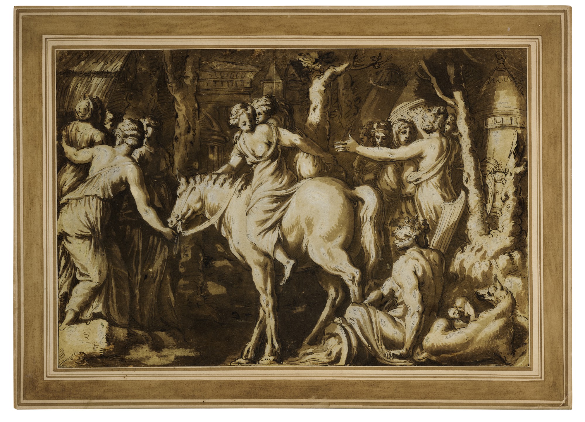 The Flight of Cloelia | Old Master Drawings | | Sotheby's