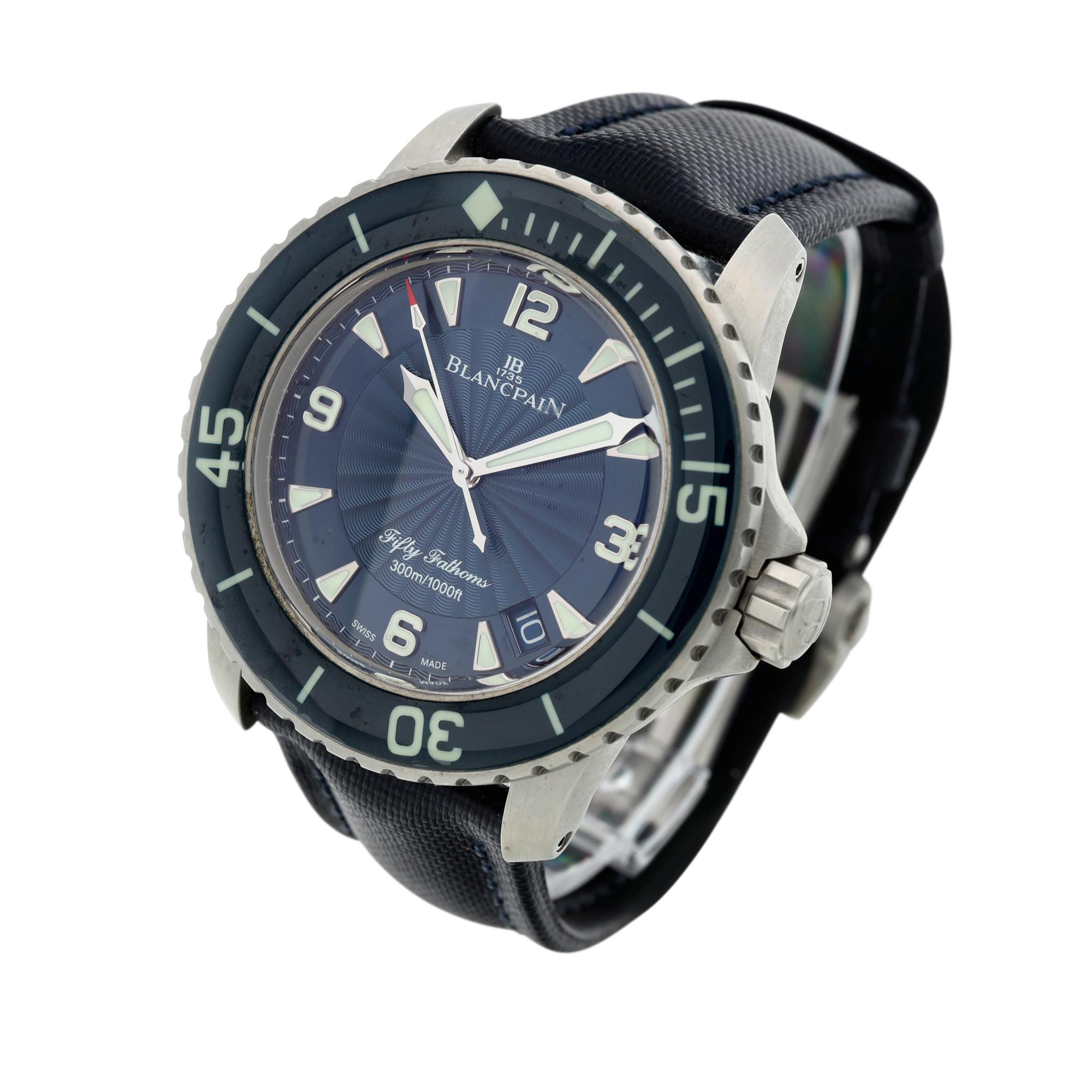 Reference 5015D 1140 52B Fifty Fathoms A stainless steel wristwatch with date, Circa 2016 | Fine ...