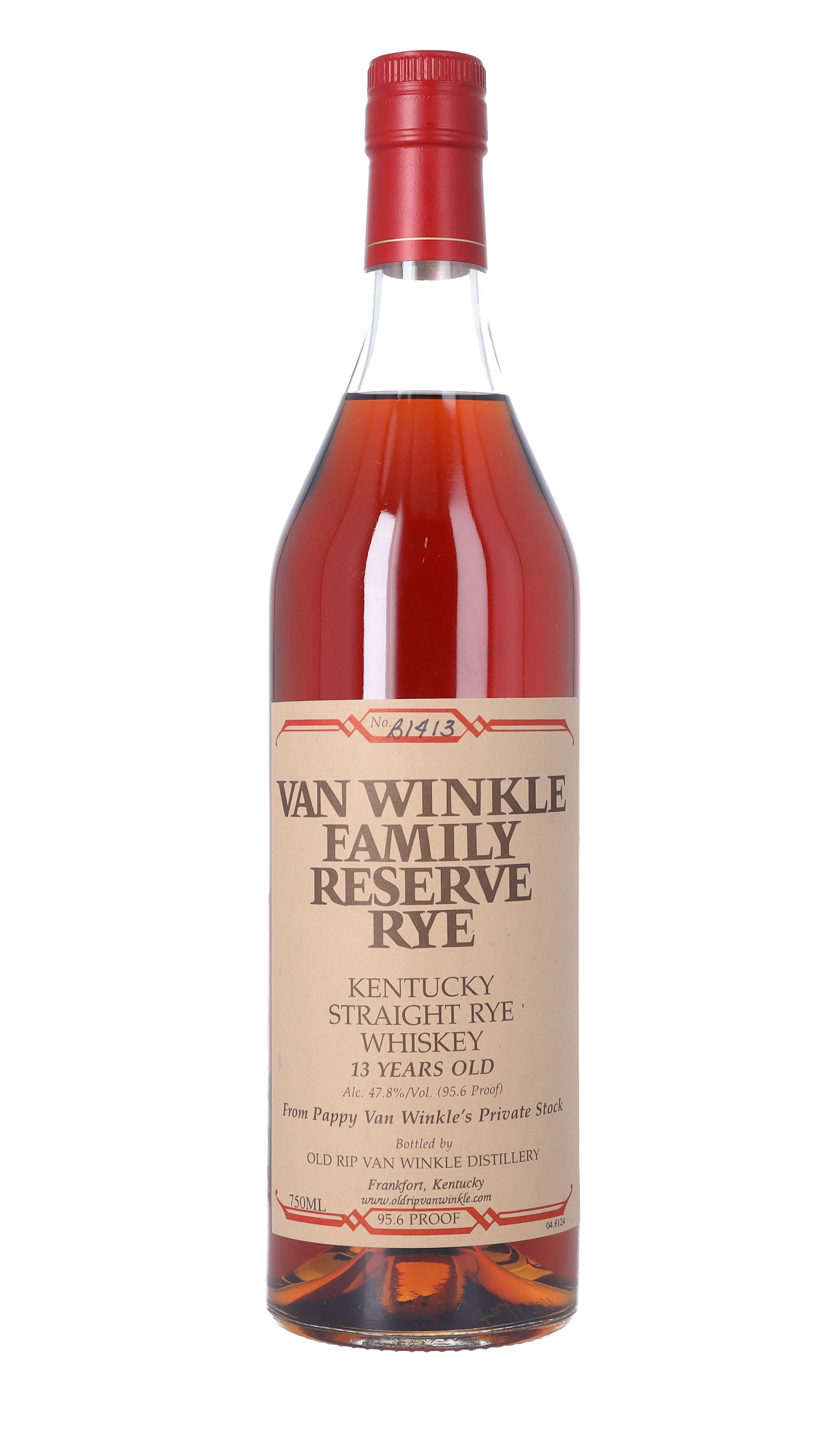 Van Winkle 13 Year Old Family Reserve Rye 95.6 proof NV (1 BT75 ...