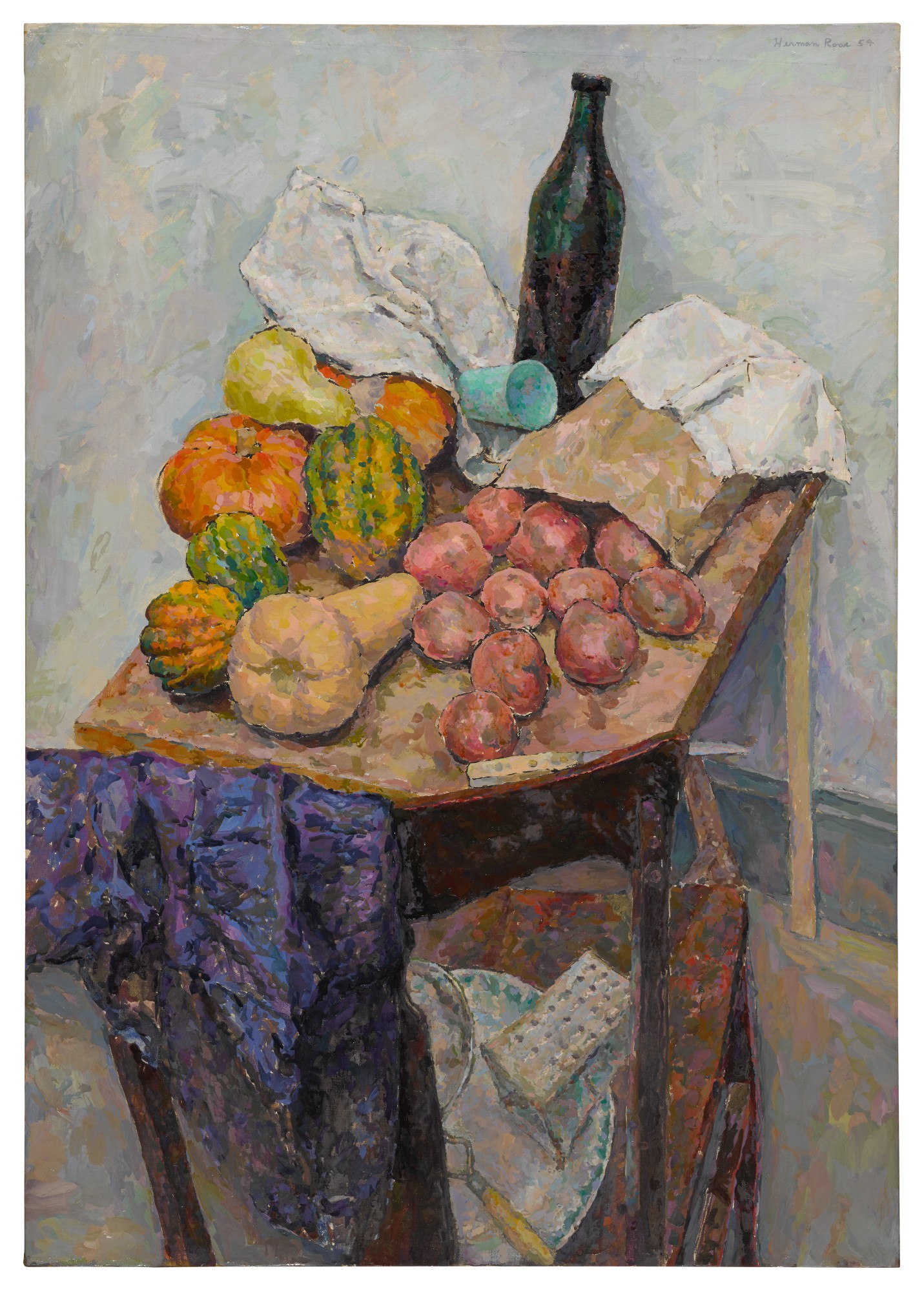 HERMAN ROSE | STILL LIFE WITH VEGETABLES | Joseph H. Hirshhorn ...