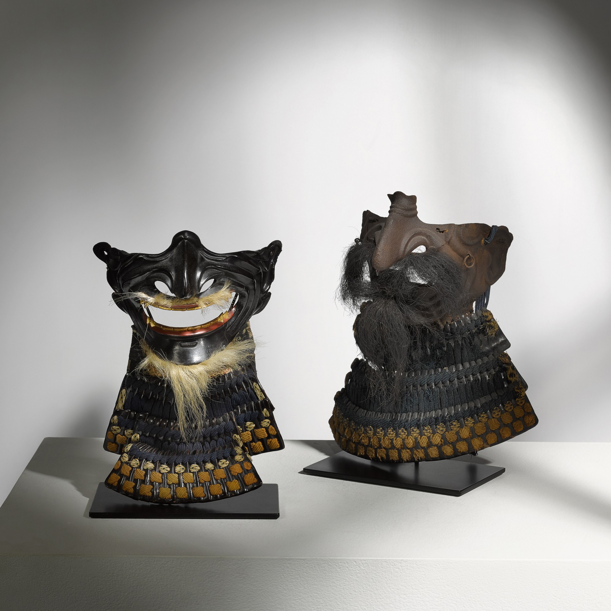 Two mempo [face masks] | Edo period, 18th - 19th century | The Charlier ...